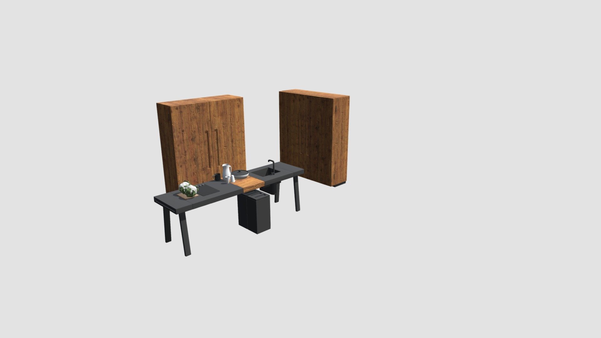 kitchen - Buy Royalty Free 3D model by Evermotion [d2d24aa] - Sketchfab ...