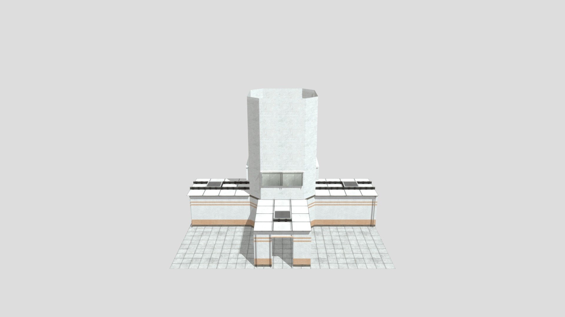 SCP:CB Rooms - Entrance Zone - Hall 4 - Download Free 3D model by ...