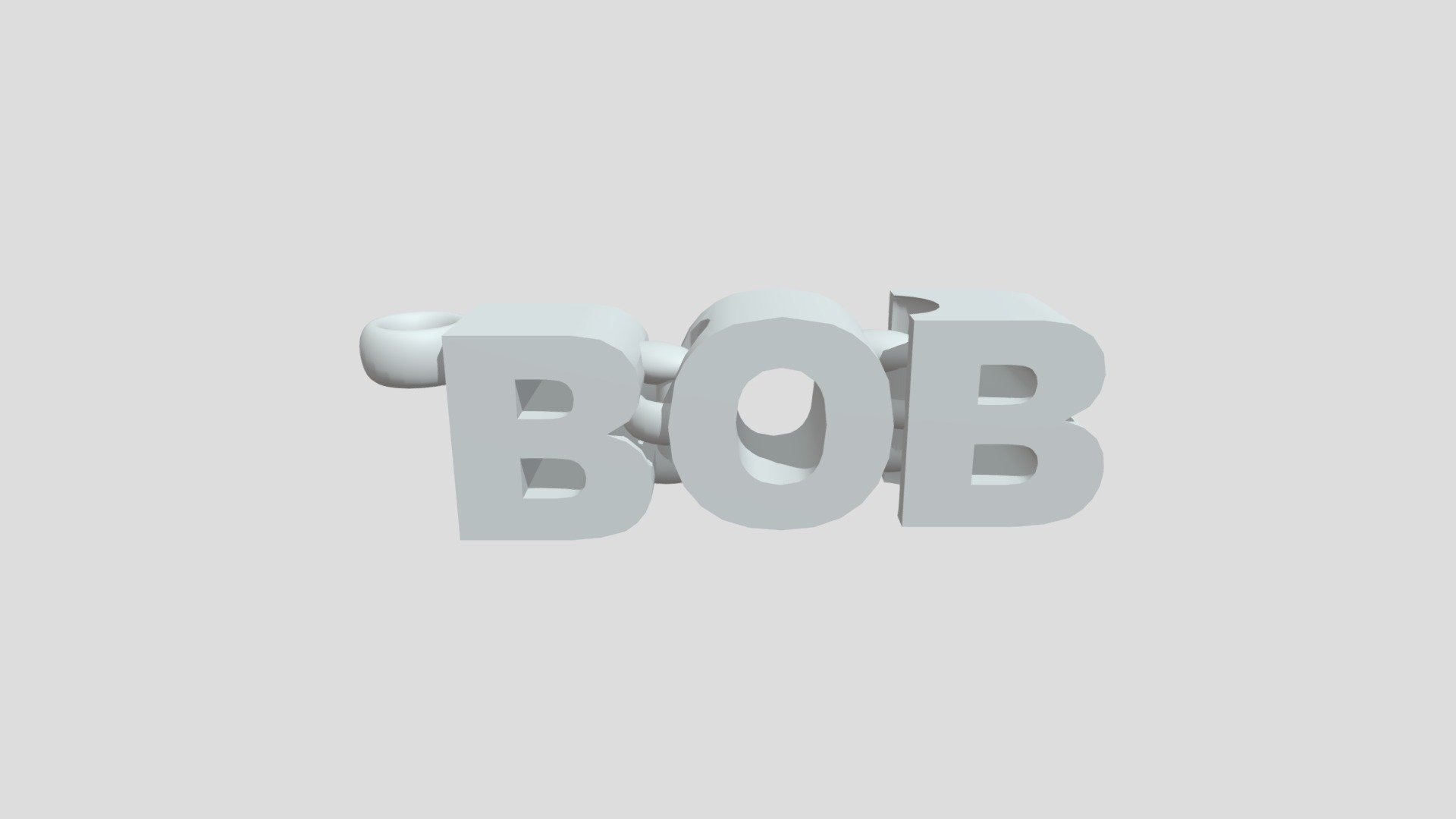 Bob name tag - Download Free 3D model by print_sy [d2d63e5] - Sketchfab