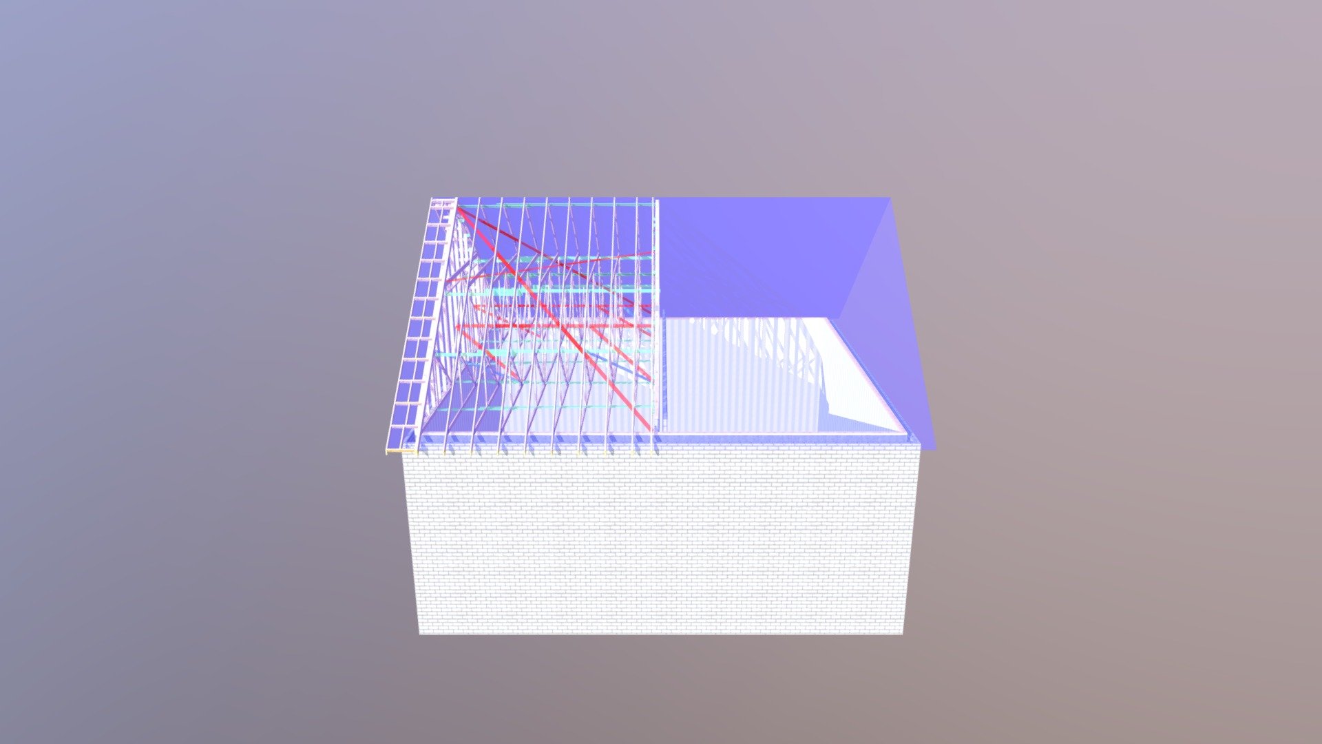 P10997R, Linton roof layout - 3D model by Martin Hallam. Harmony Timber ...