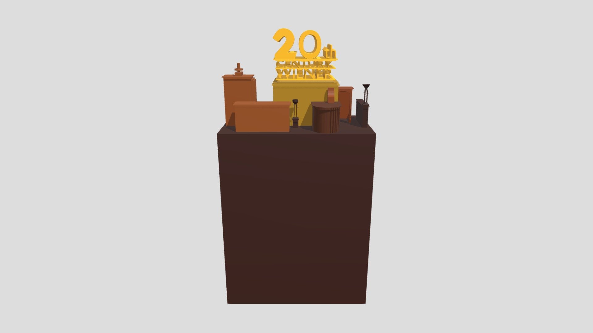 20th Century Wiener logo remake - Download Free 3D model by Henrique ...