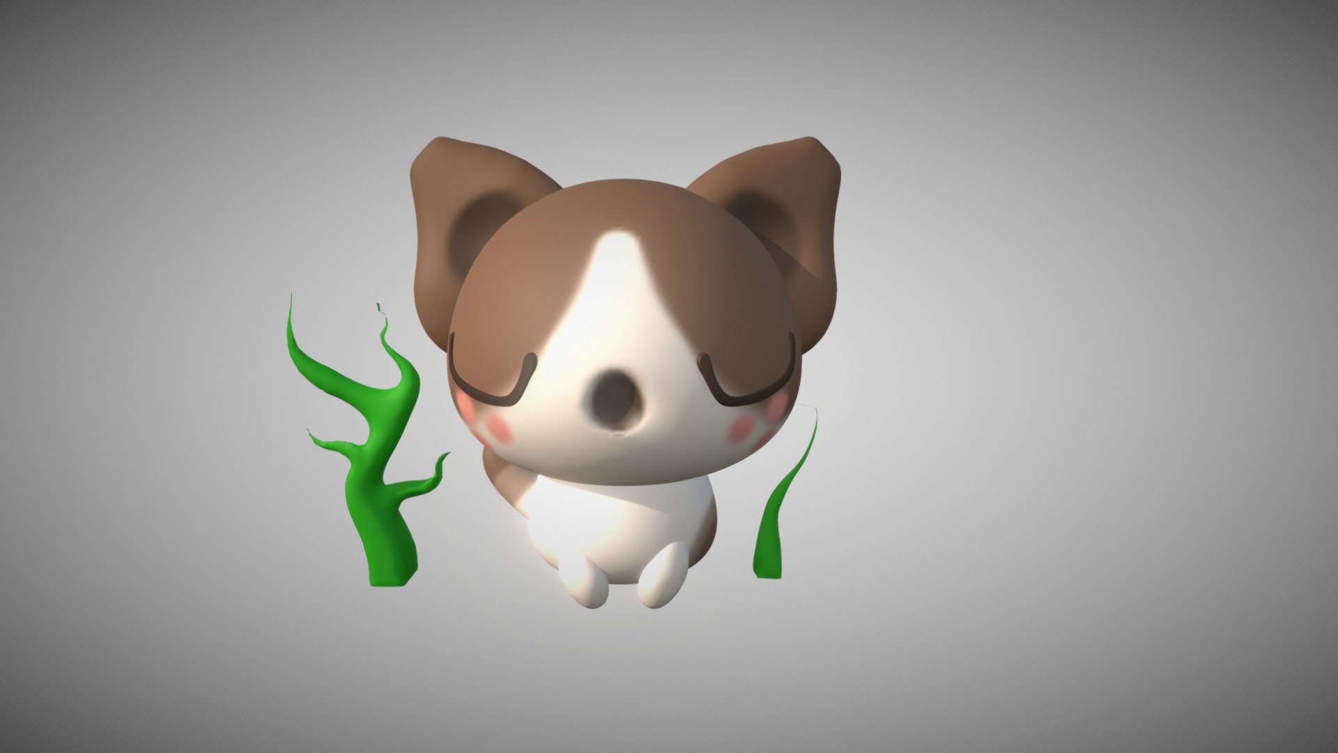Sculpting Assignment Cute Animal Cat - Download Free 3D model by Zhi Ying (@zhiying-loo ...