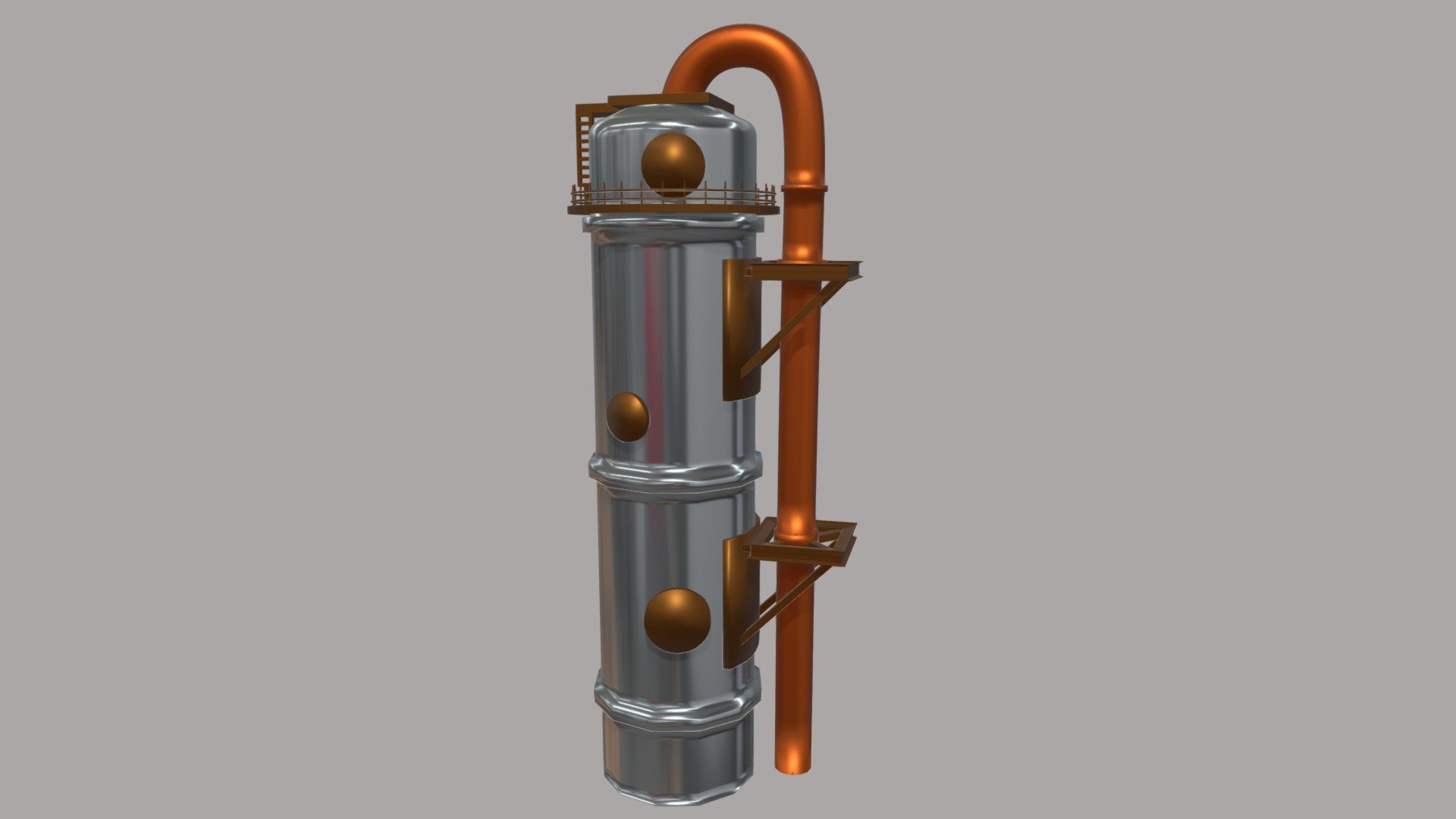 Distillation Tower - Download Free 3D model by iluvdlx [d2d9ccc ...