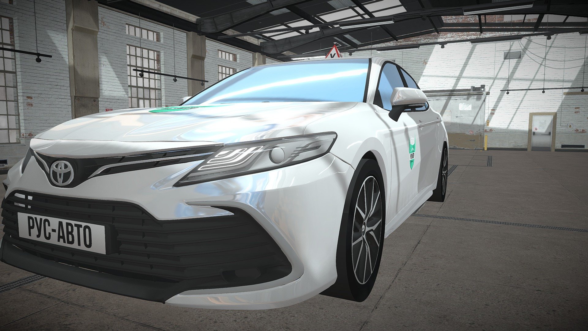 Toyota Camry White - 3D model by mrpekala [d2de389] - Sketchfab