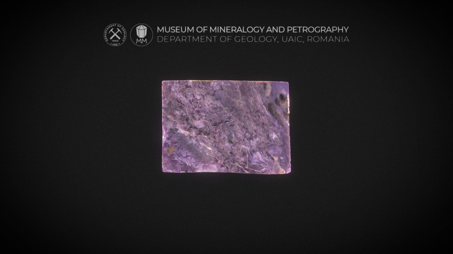 Polished specimen of Charoite (rock, Charoitite) - 3D model by Museum ...
