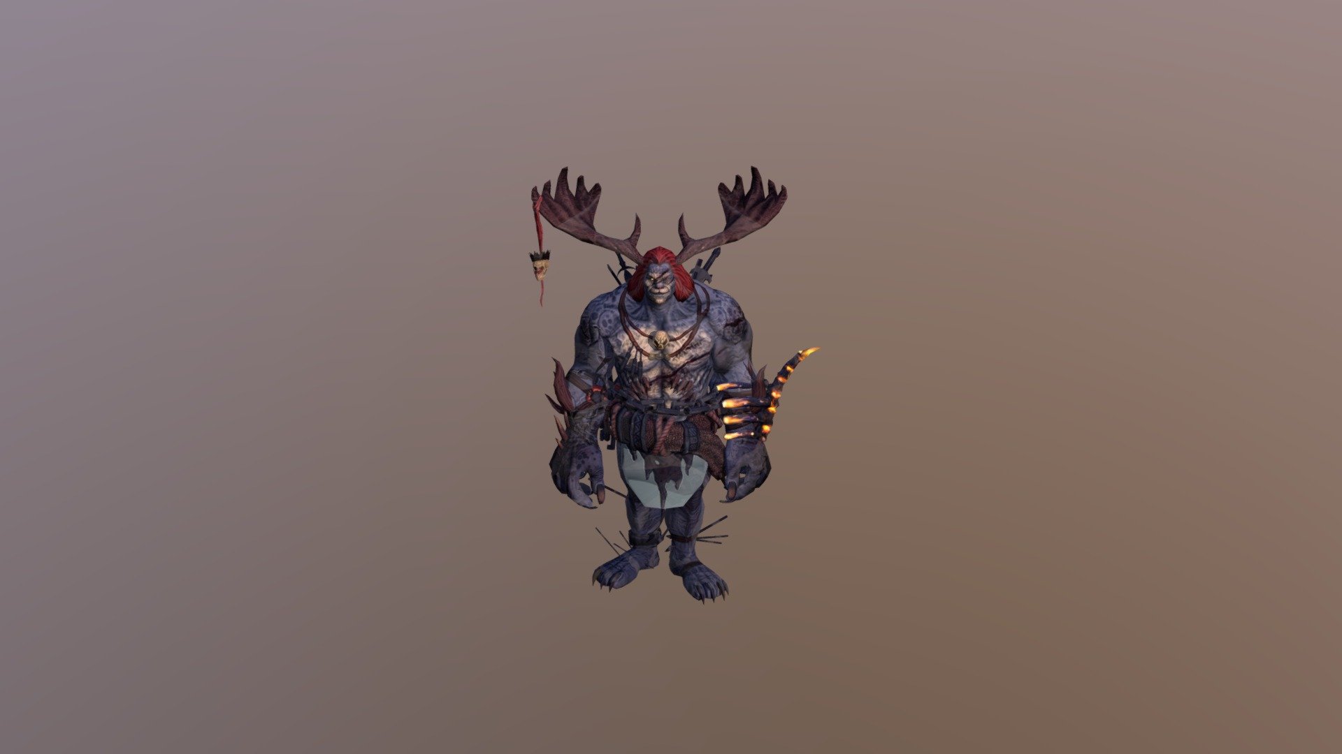 Demon Kneeling Animation - Download Free 3D model by Shriansh.Goel ...
