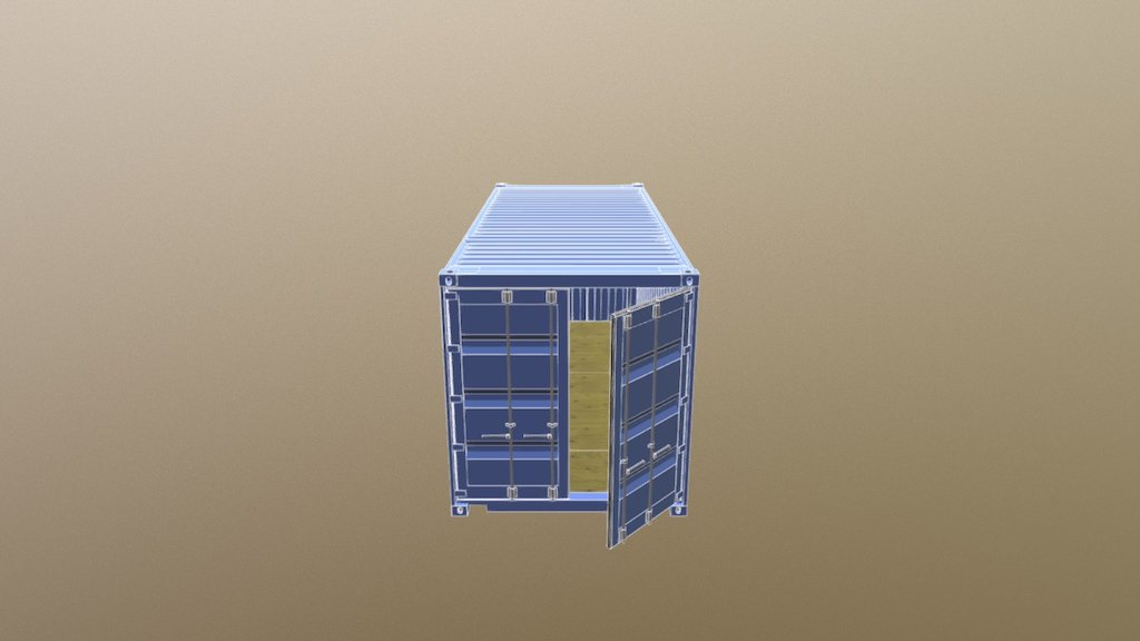 Container ISO 20 - 3D model by selfstock [d2df5e3] - Sketchfab