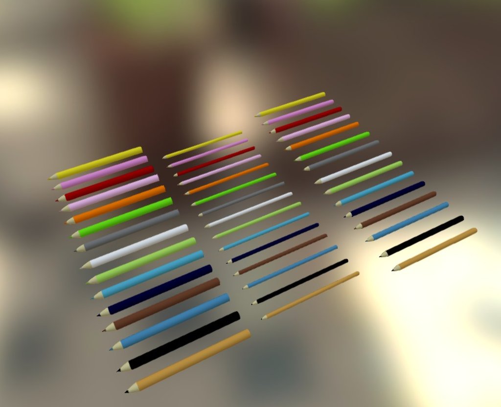 Pencil Color - 3D model by henbi [d2df798] - Sketchfab