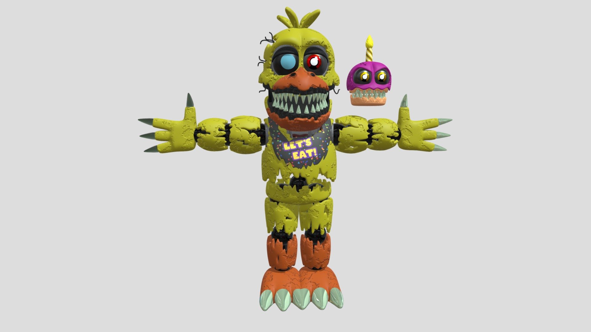 Adventure Nightmare Chica and Adventure Cupcake - Download Free 3D ...