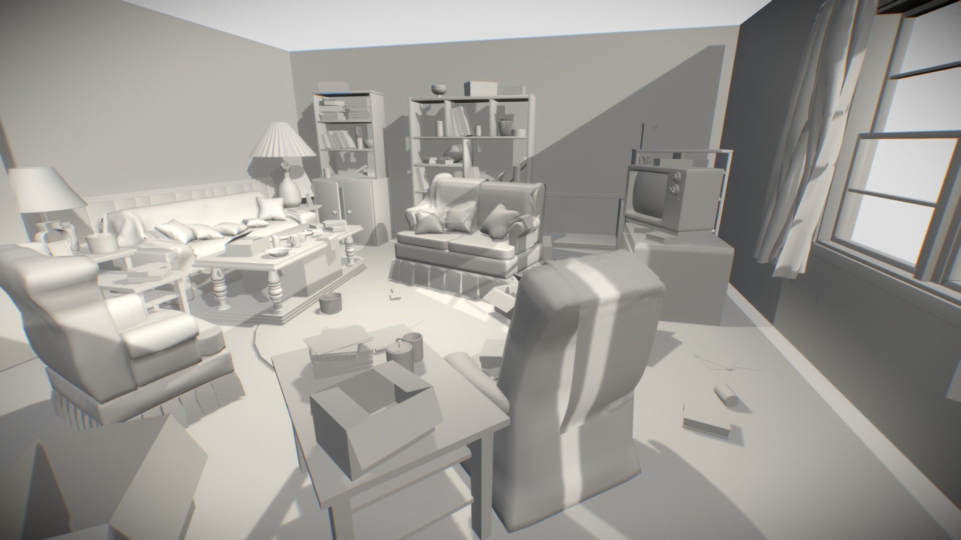 RoomBlockout - 3D model by dismeon [d2e1507] - Sketchfab