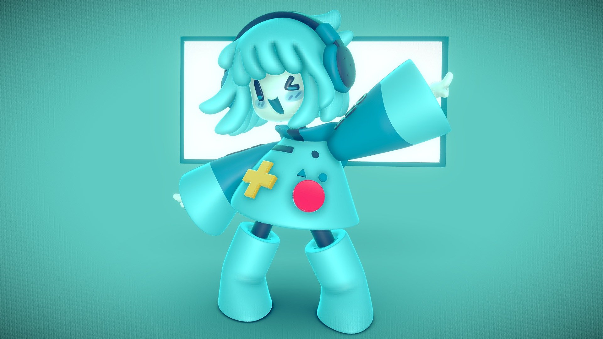 BMO from adventure time Dazzen's Redesign - 3D model by Gabs.c4d ...