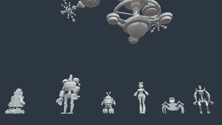 Angular 3D models - Sketchfab