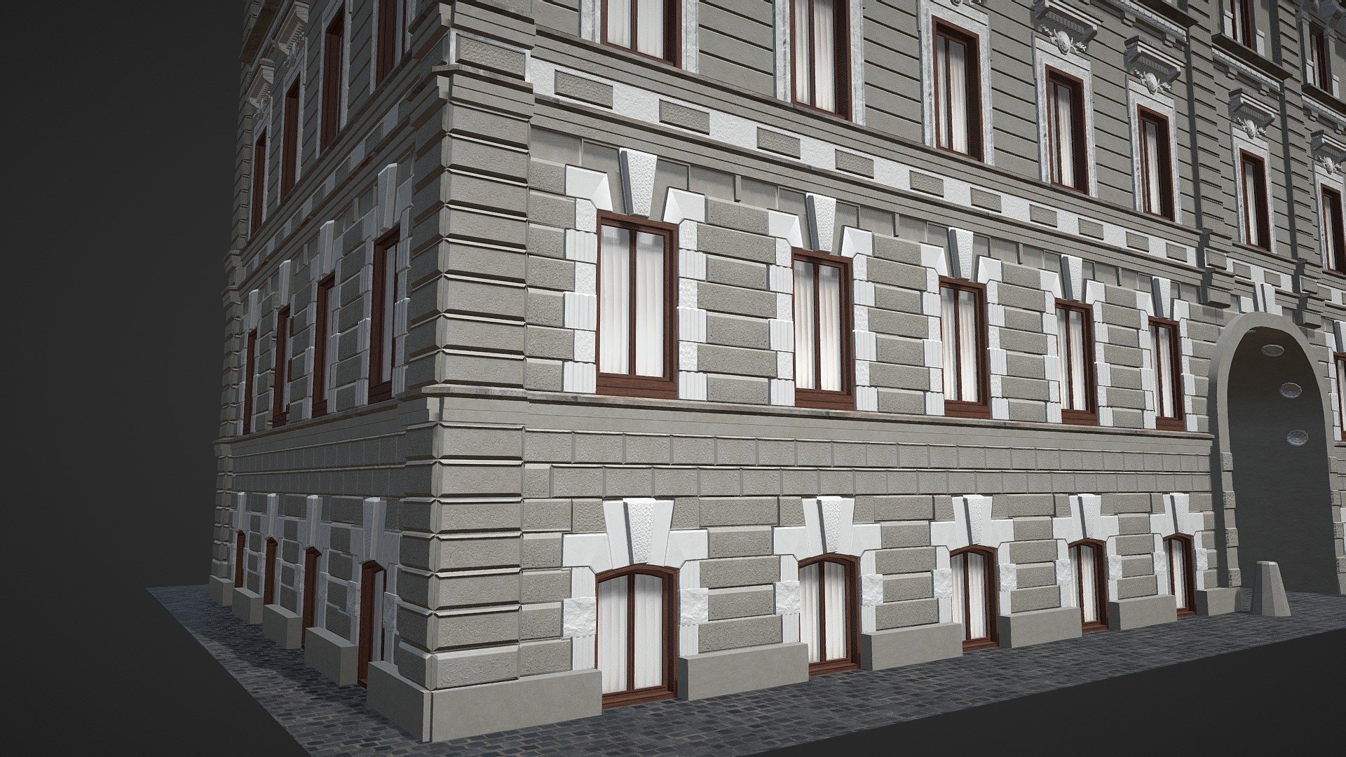 A random building from Saint-Petersburg - Download Free 3D model by ...