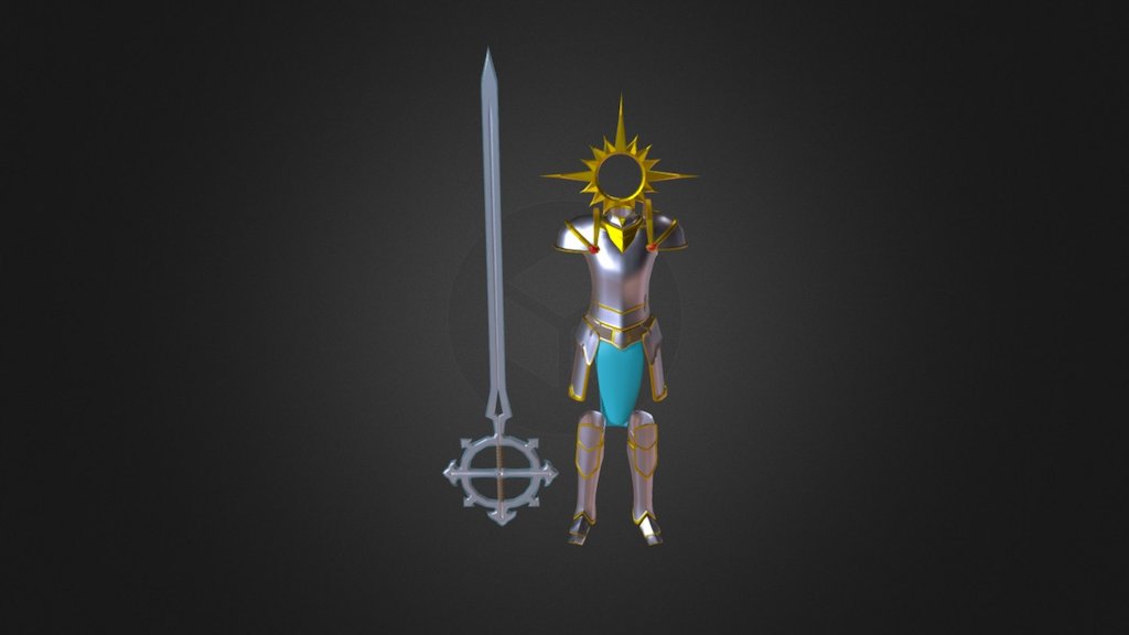 Angel Armor and Sword - 3D model by Frederik Frøling (@Ishivia ...