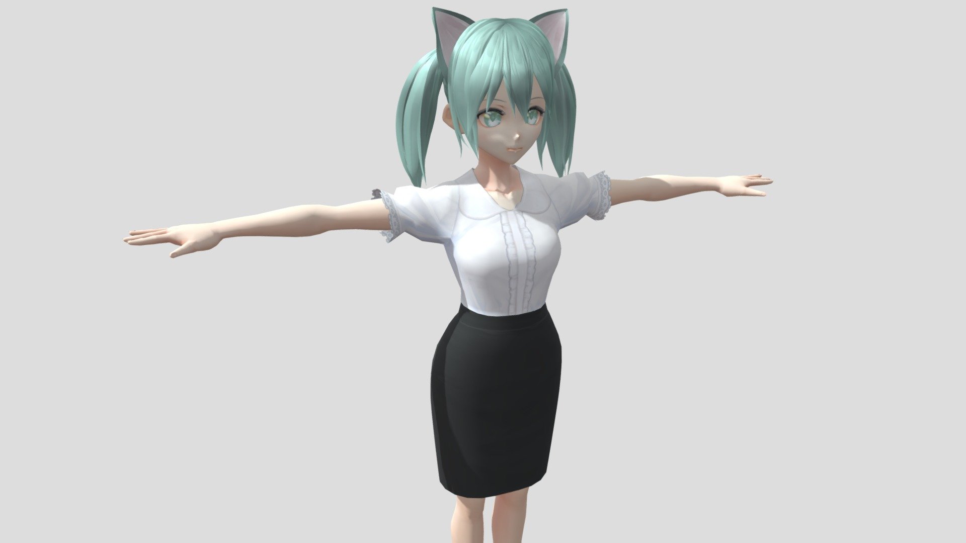 【Anime Character】Female005 (Unity 3D) - Buy Royalty Free 3D model by 3D ...