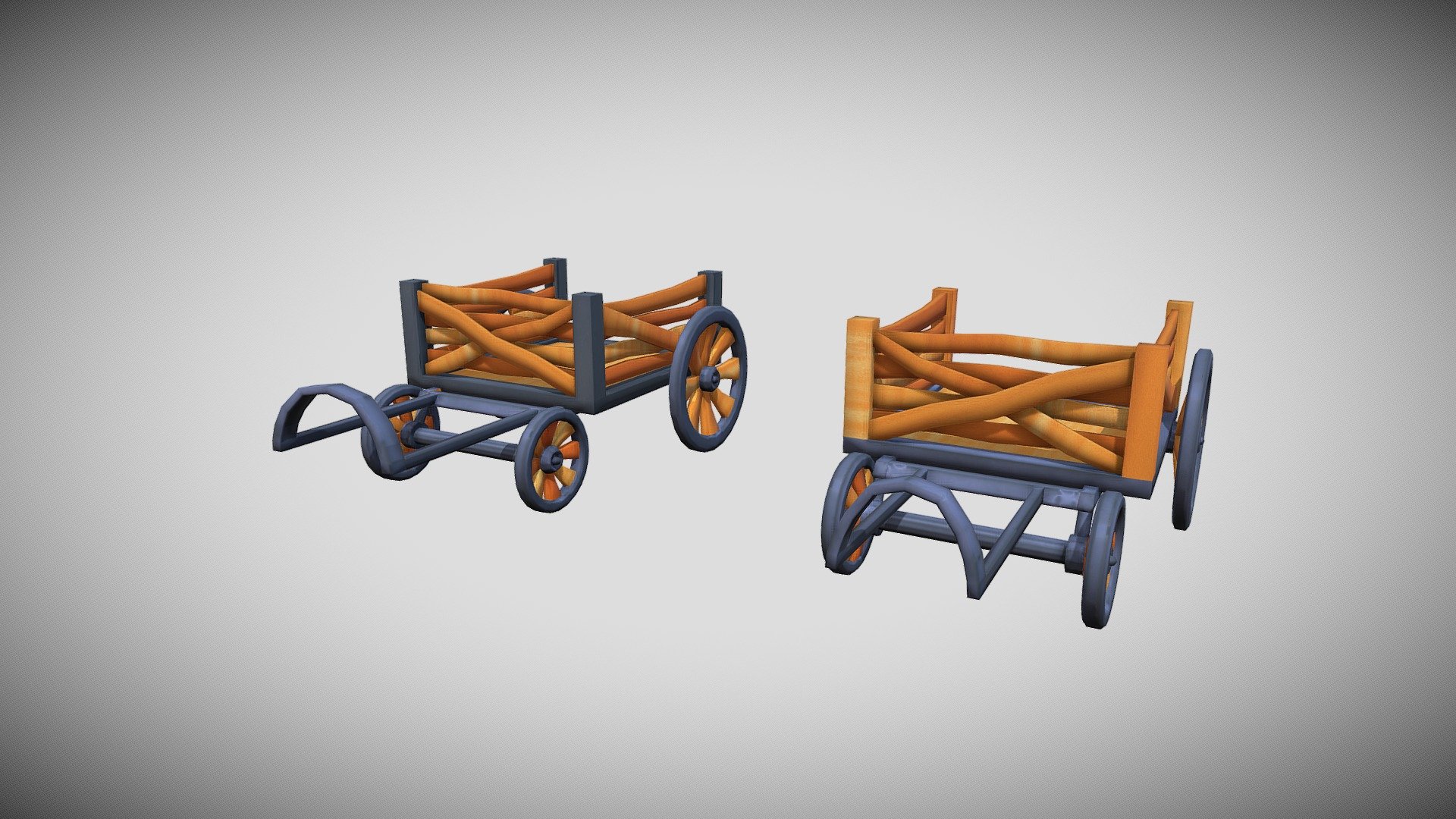 Cart_Stylized Low-Poly - Download Free 3D model by ZyneLabs [d2e65a4 ...