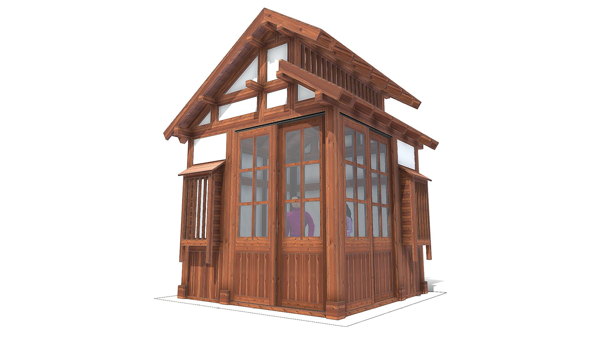 RB- Japanese Tea House 12 ft - 3D model by Forever Redwood [d2e7ecc ...