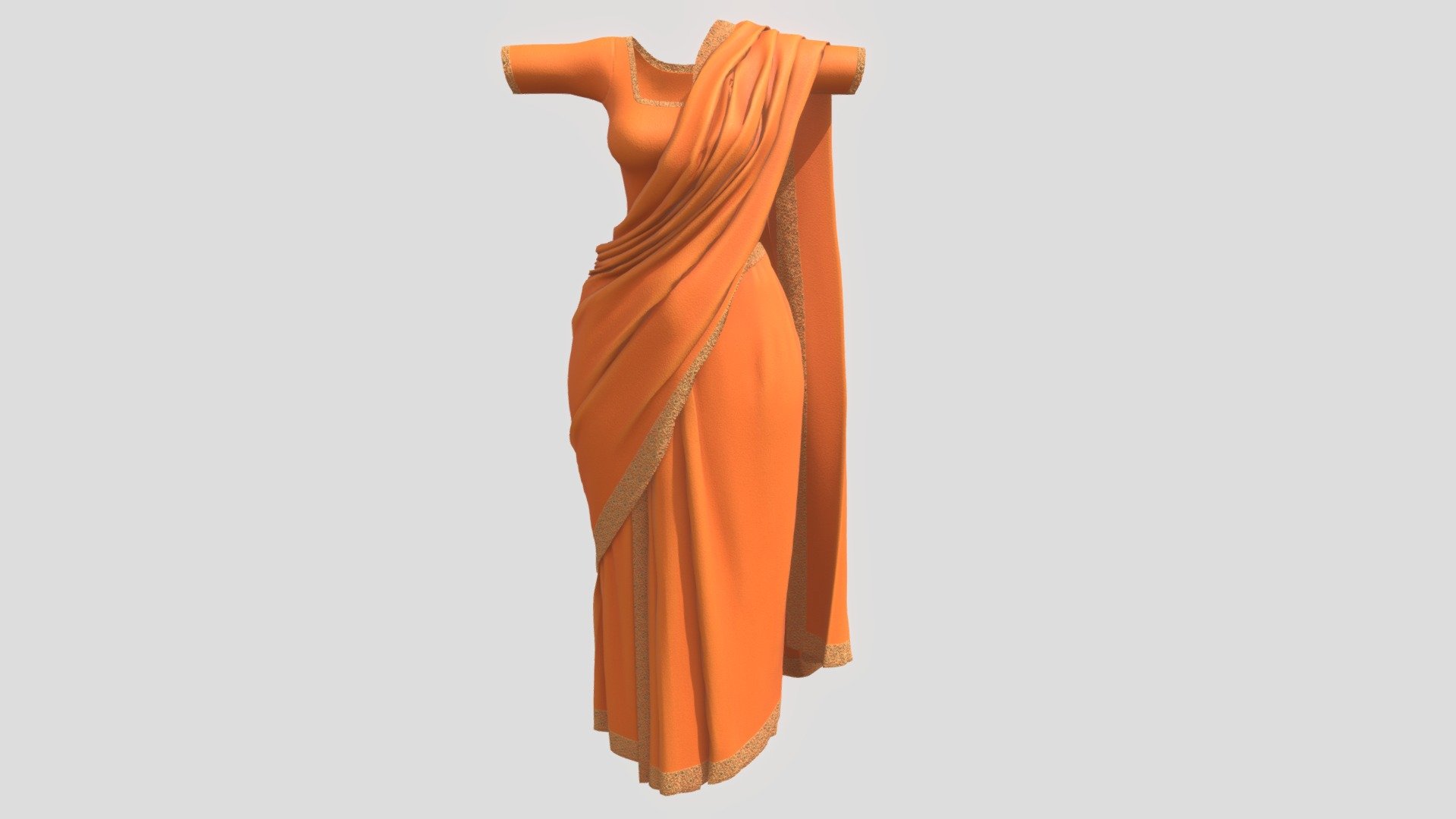 Saree - 3D model by KingShai69 [d2e9884] - Sketchfab
