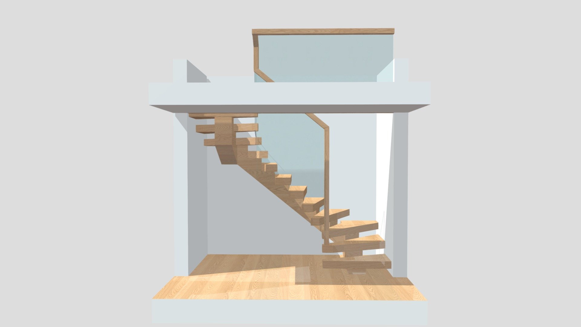 Spring Lane - 3D model by Dean - Flair Stairs (@Deanflairstairs ...