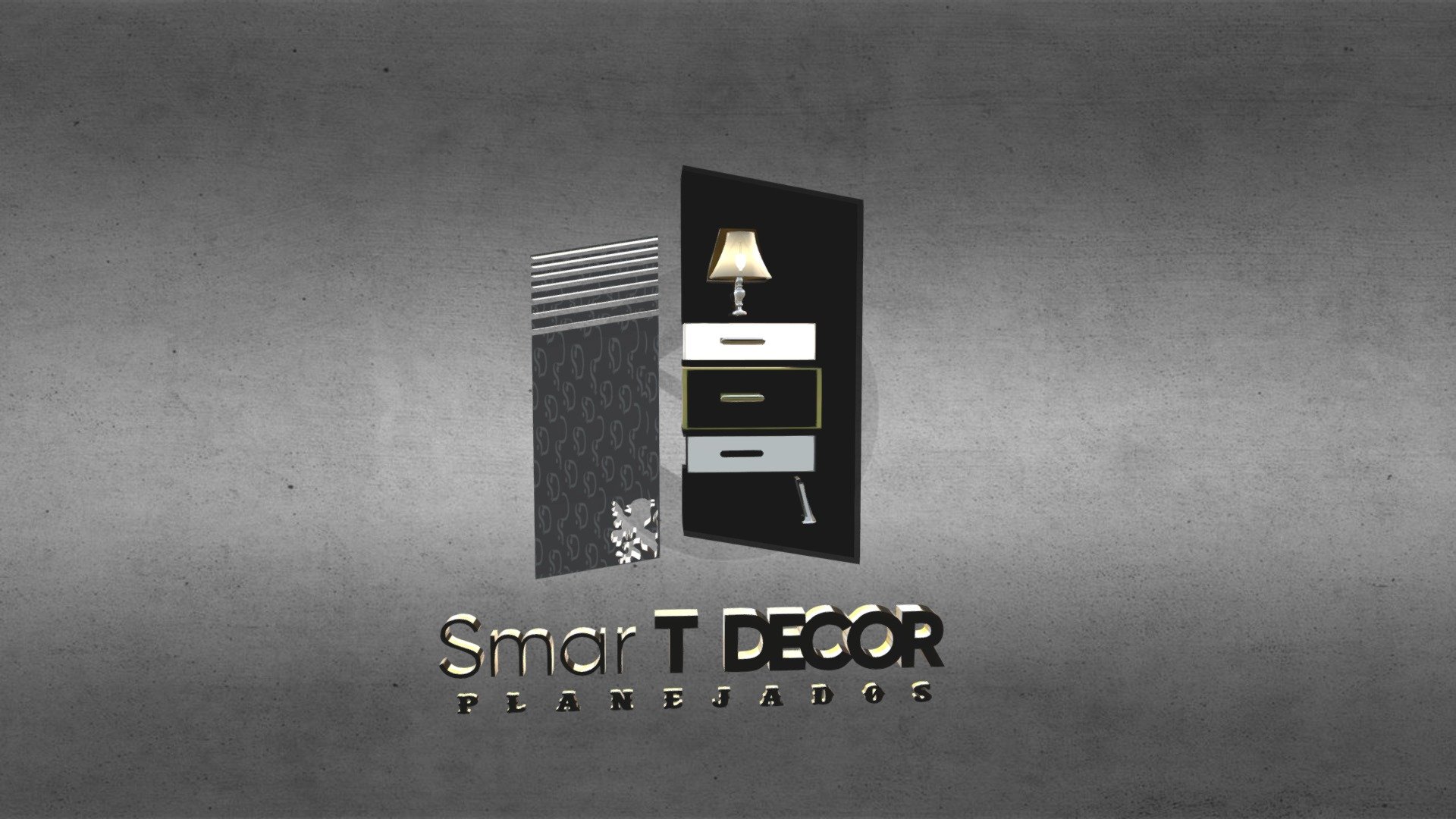 SMART_DECOR-3D-BLACK AND GOLD - Download Free 3D model by 3DBCSTUDIO (@cobra.new) [d2f0730 ...