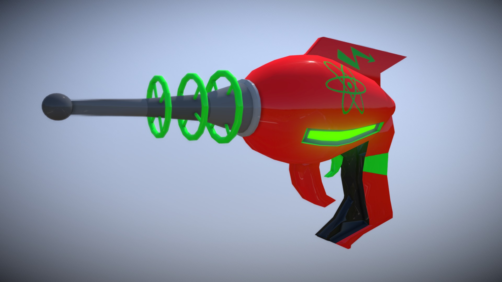 Cartoon Raygun - 3D model by SamG115 (@sgarner115) [d2f2704] - Sketchfab