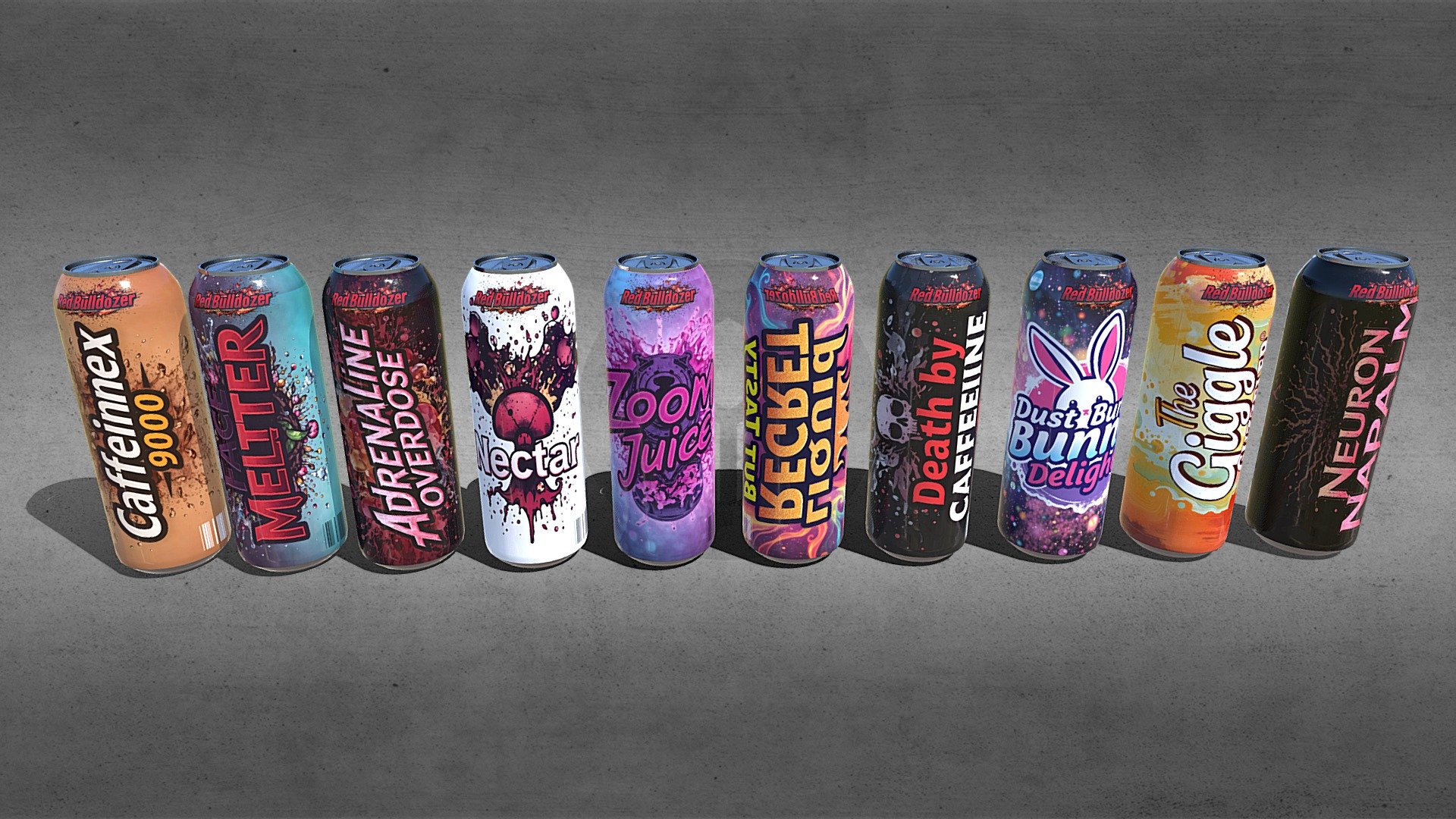 High-Detail Energy Drink Pack - 3D model by Cécile Amstad (@c.m.a ...