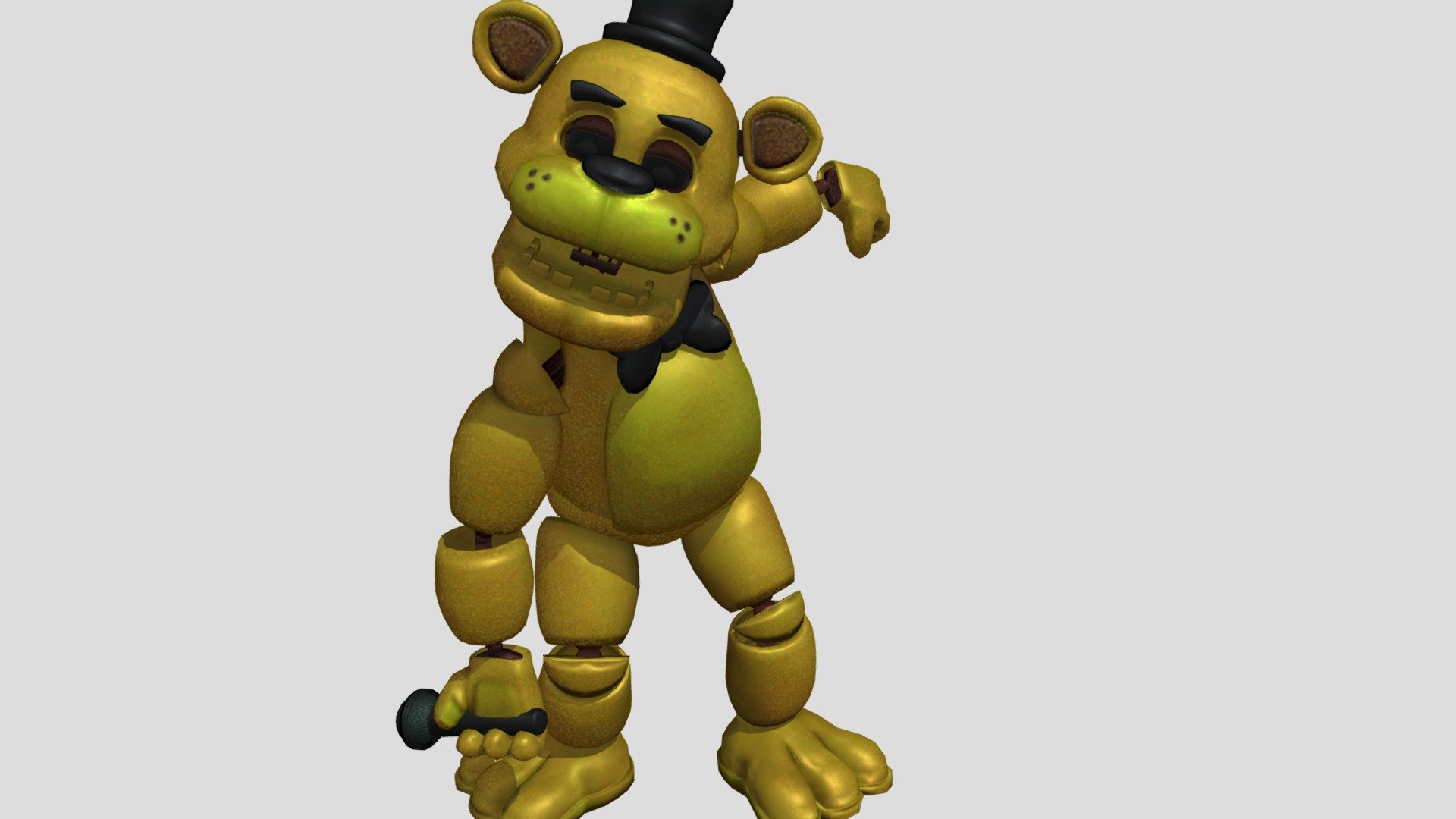 Golden Freddy Shock - Download Free 3D model by OrangeSauceu [d2f59a1 ...