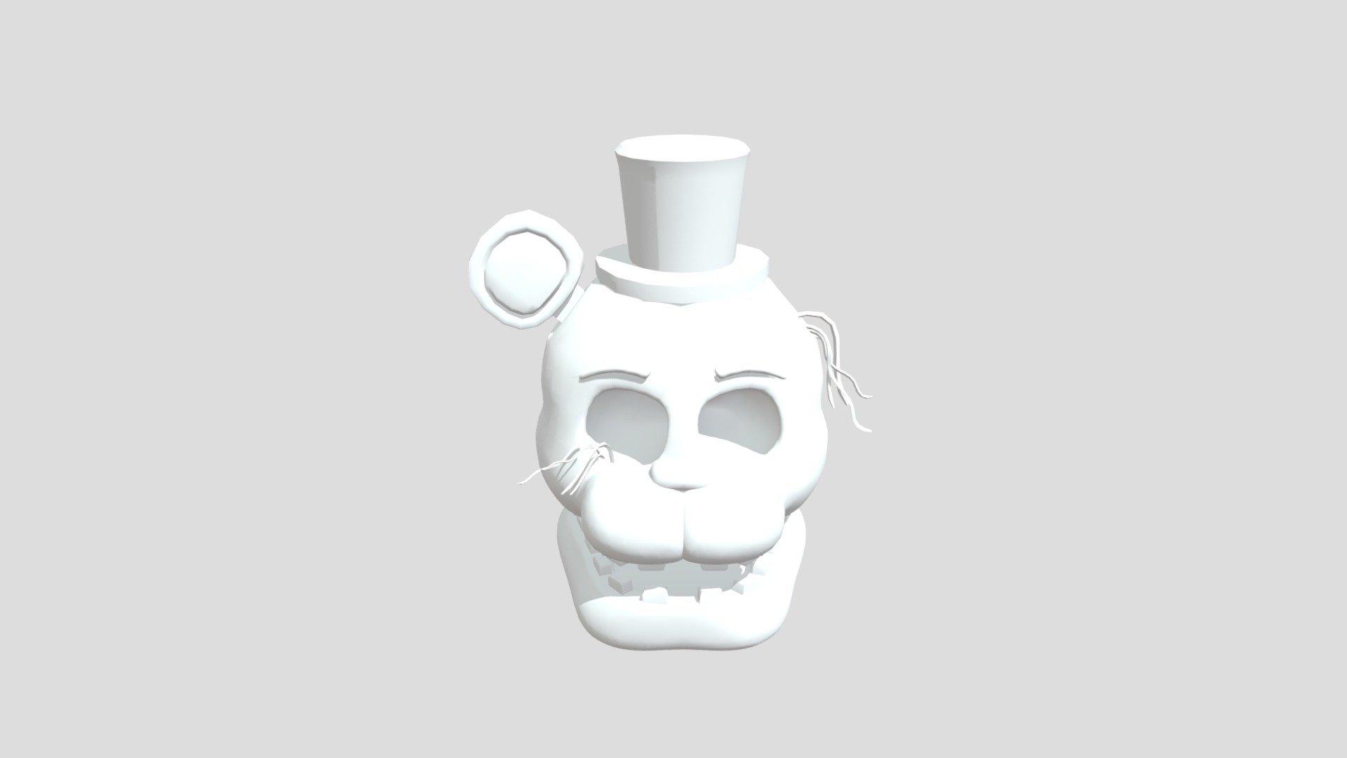Golden Freddys Head - Download Free 3D model by Fnaf fan23 ...