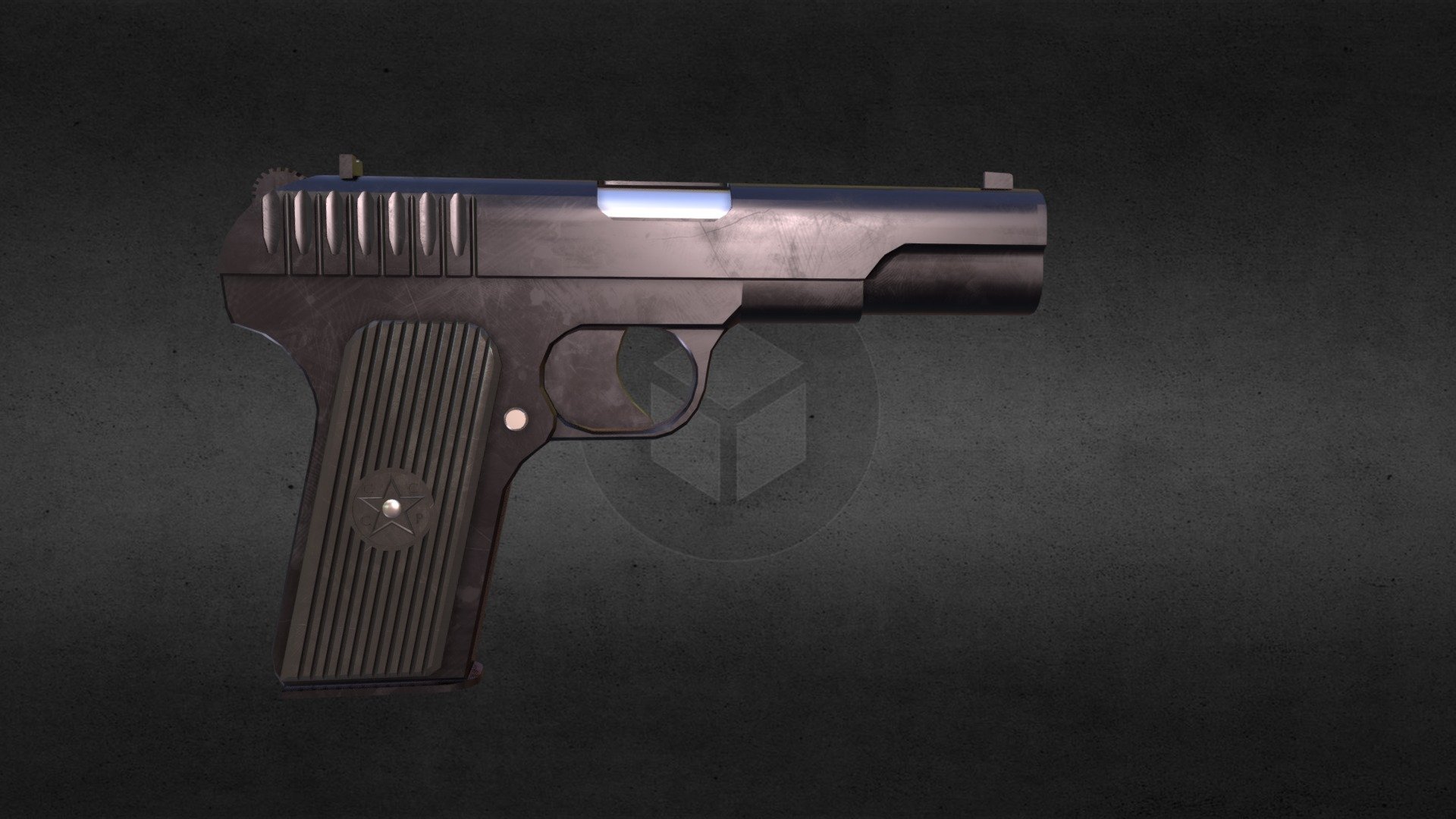 Tokarev TT-33 - Download Free 3D model by Vasily (@3D-Models-Geek ...