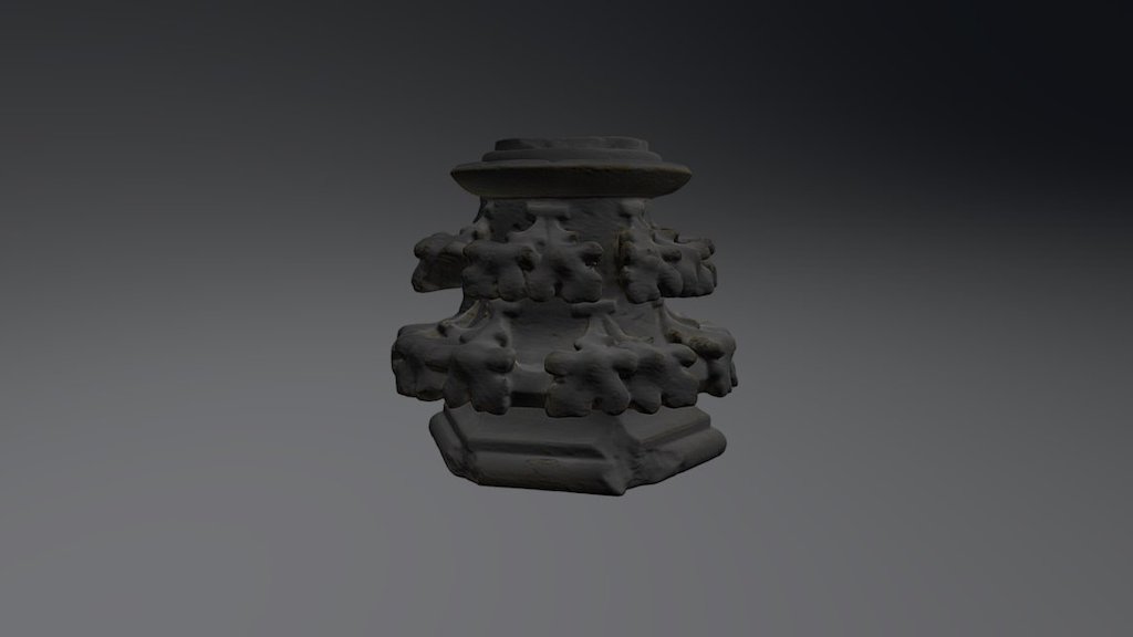 Capital from colonette - 3D model by Historiska [d2fb61f] - Sketchfab