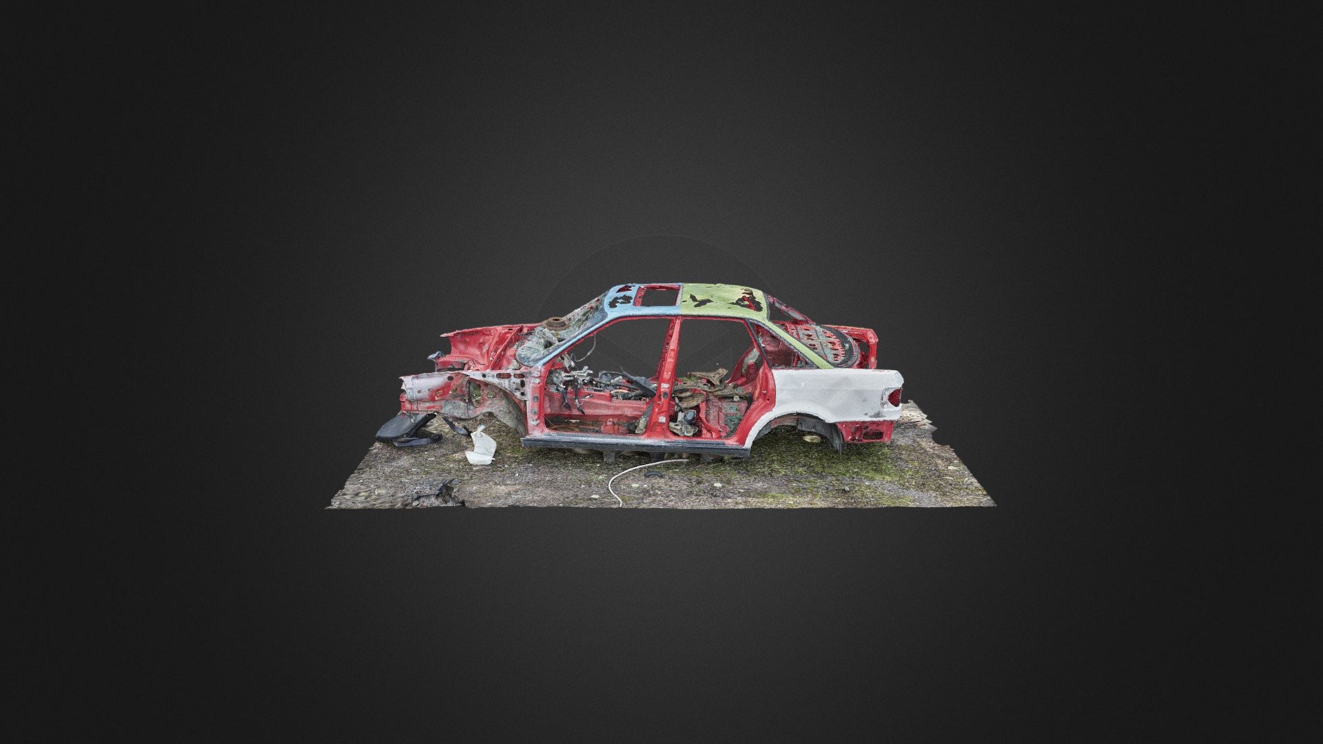 RandomLab 020 Hyljätty auto /// Abandoned Wreck - Download Free 3D model by rajatonvimma ...