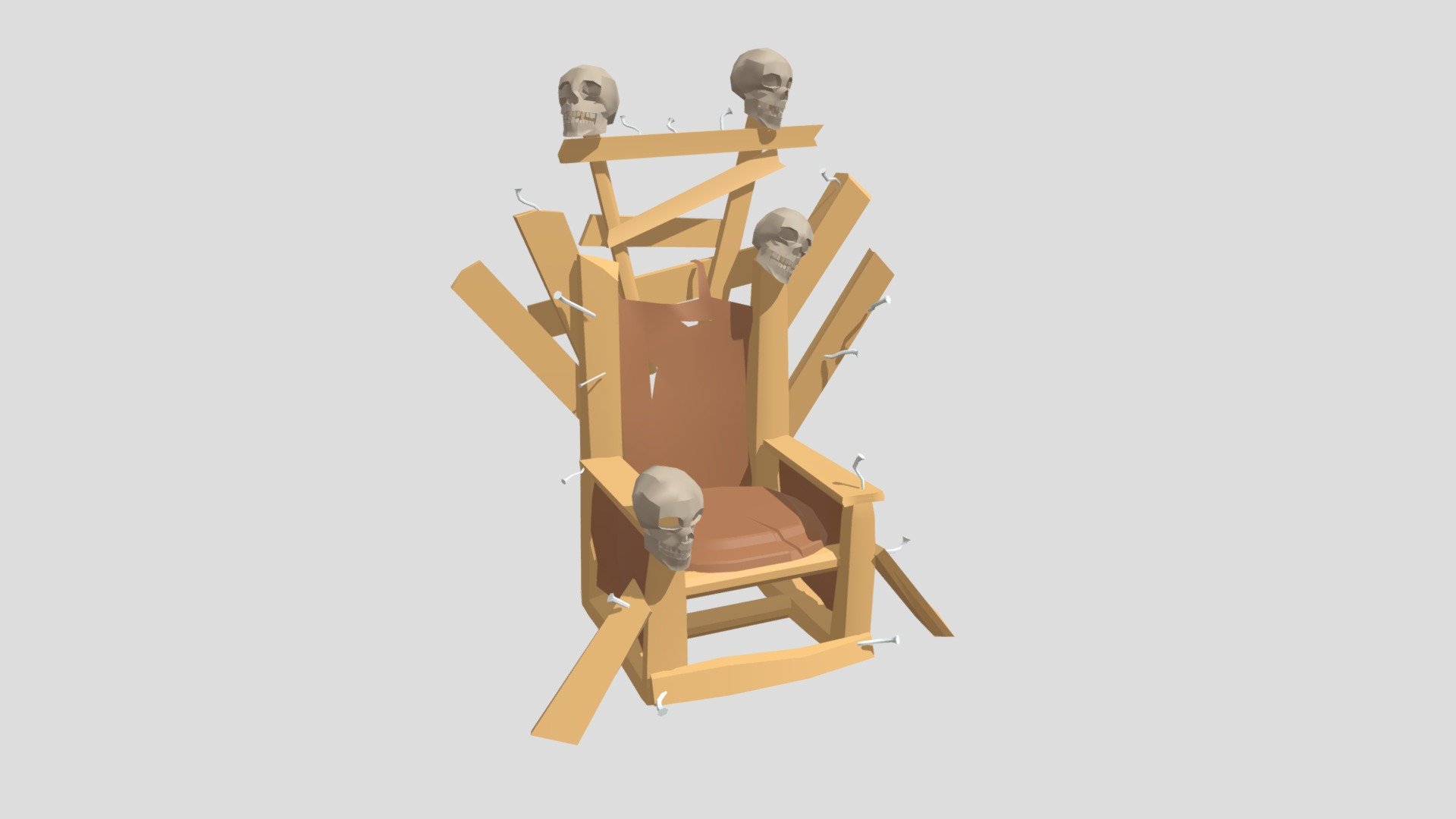 Low Poly: Tribe Leader Chair - 3D model by Tipping Toast Media ...