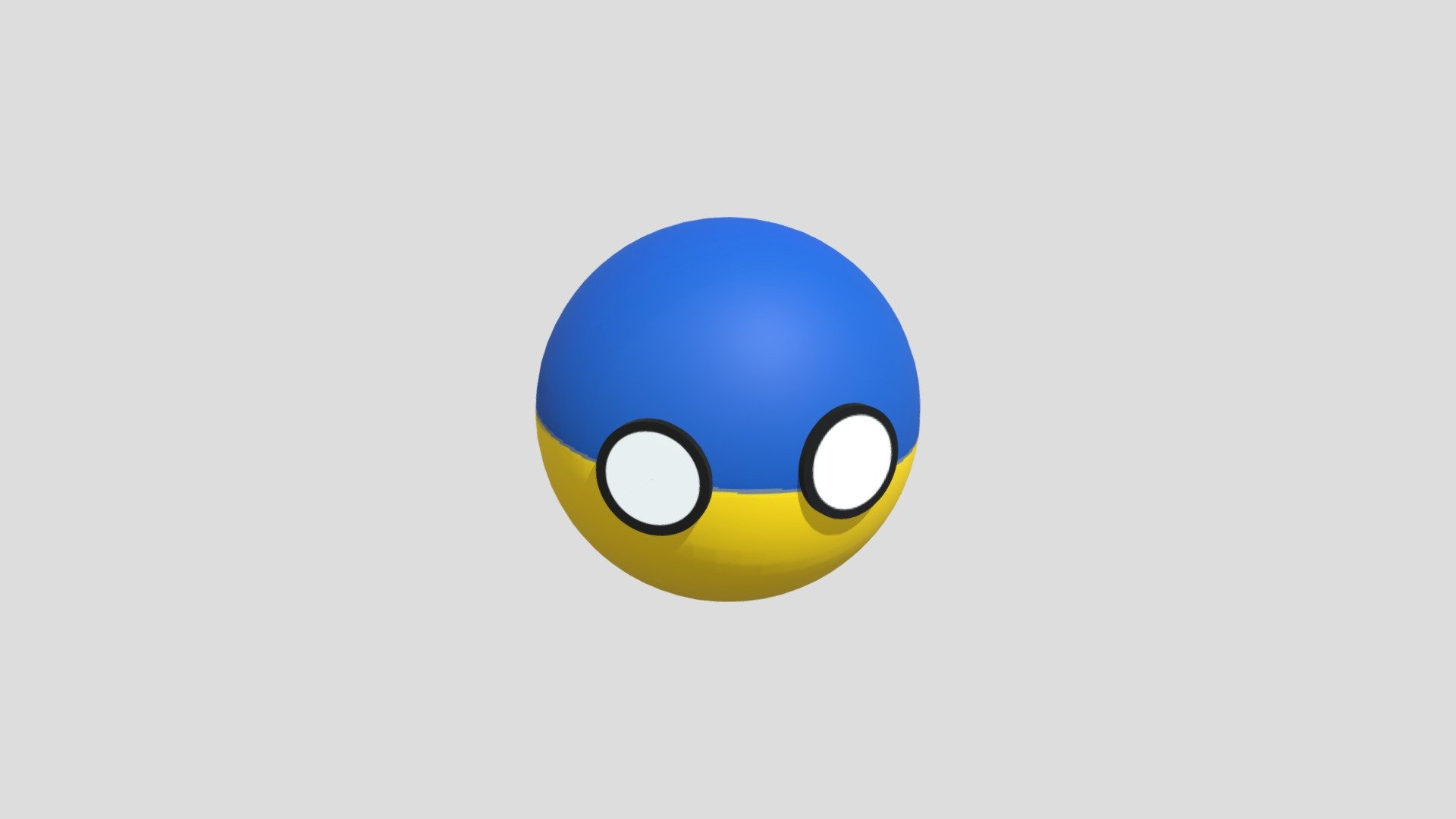 Ukraineball - 3D model by Lucius Best (@LuciusBest) [d30049a] - Sketchfab