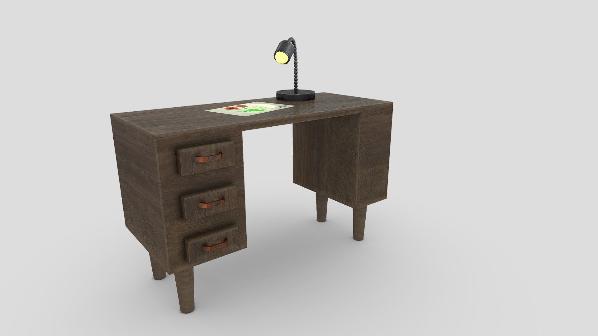 bureau - Download Free 3D model by mesala [d301bd9] - Sketchfab