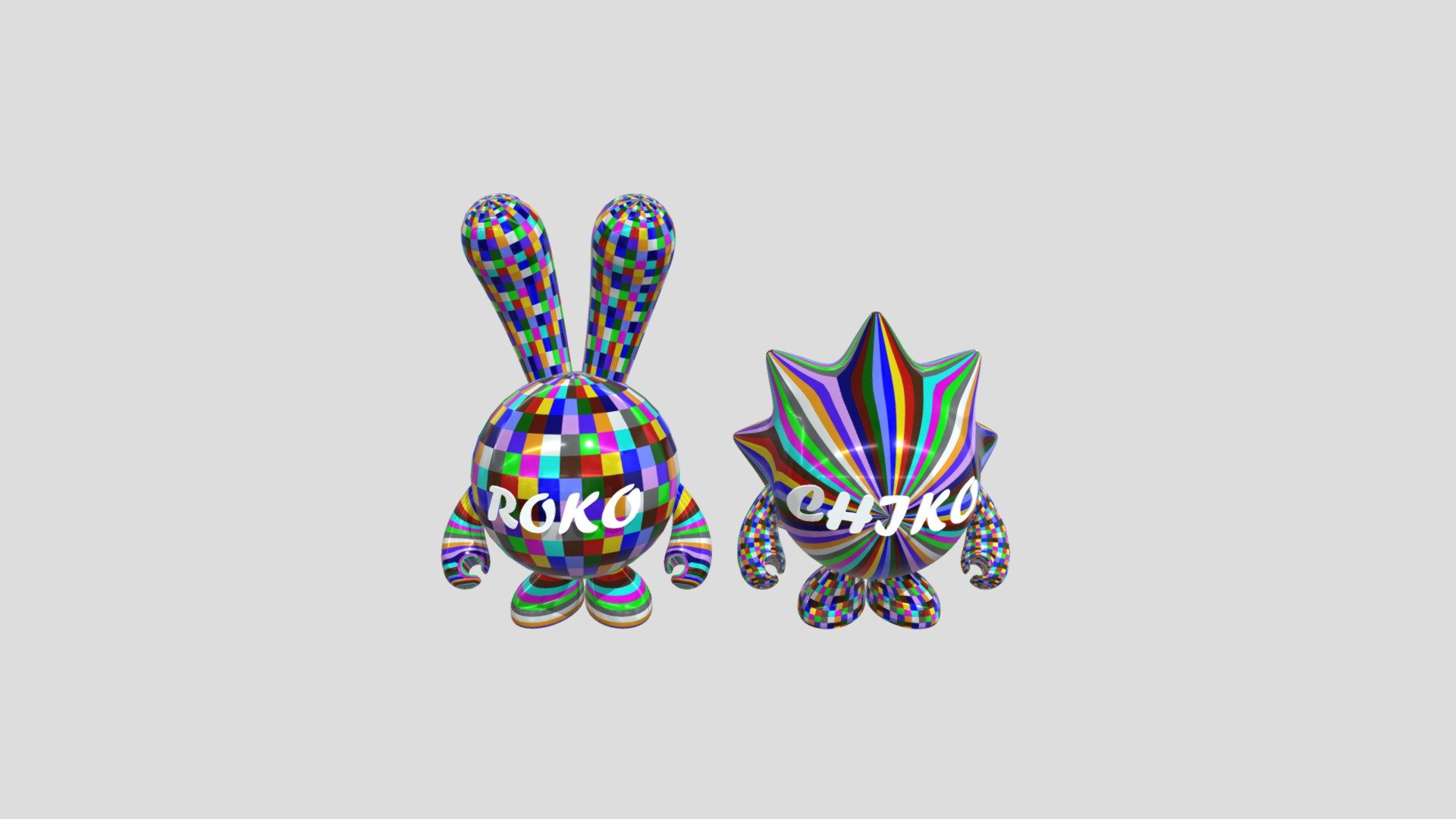 Chiko & Roko - Mosaic - 3D model by ??WHO?? (@who8888) [d302ee4 ...