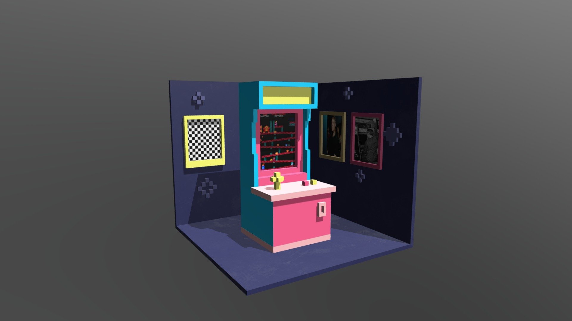 Arcade Machine - Download Free 3D model by Dr (@ubbdr) [d303f2d ...