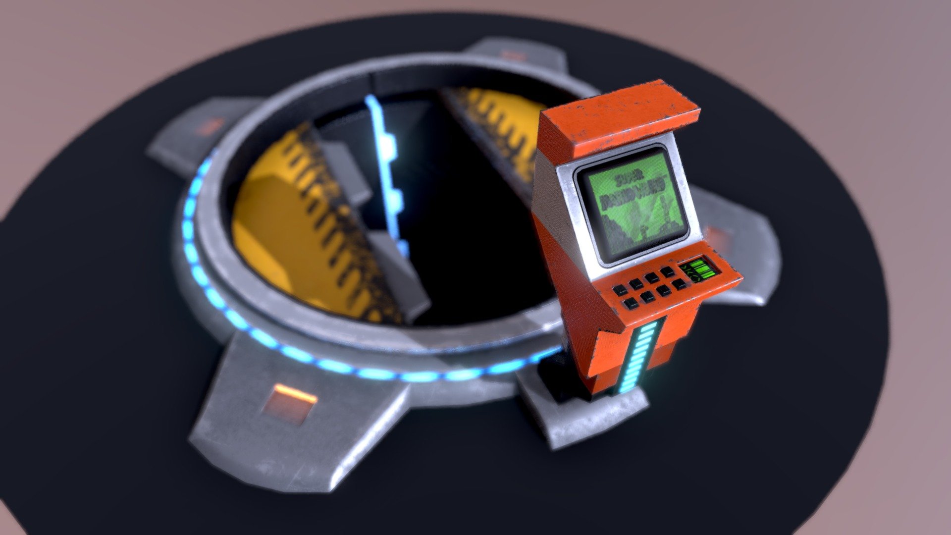 Stylized Tower Base & Terminal - 3D model by dagos32 [d304e9a] - Sketchfab
