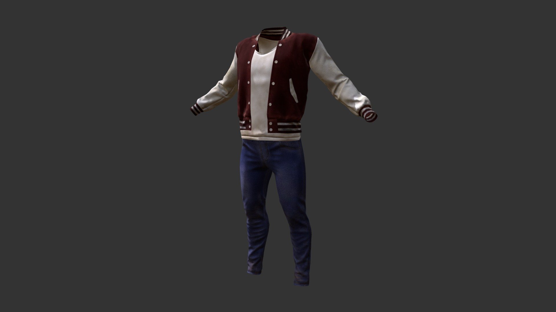 Men's clothing for game - Download Free 3D model by Guilherme Freitas ...