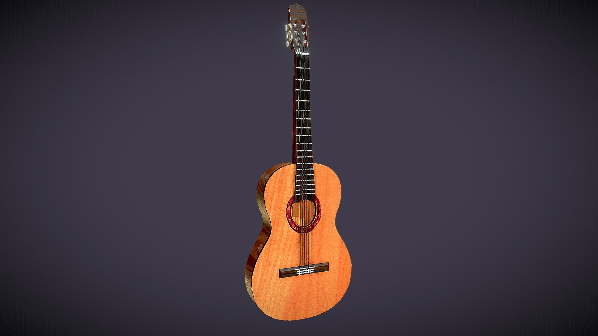 Acoustic Guitar 3D model - 3D model by Veronica Porter (Kittari ...