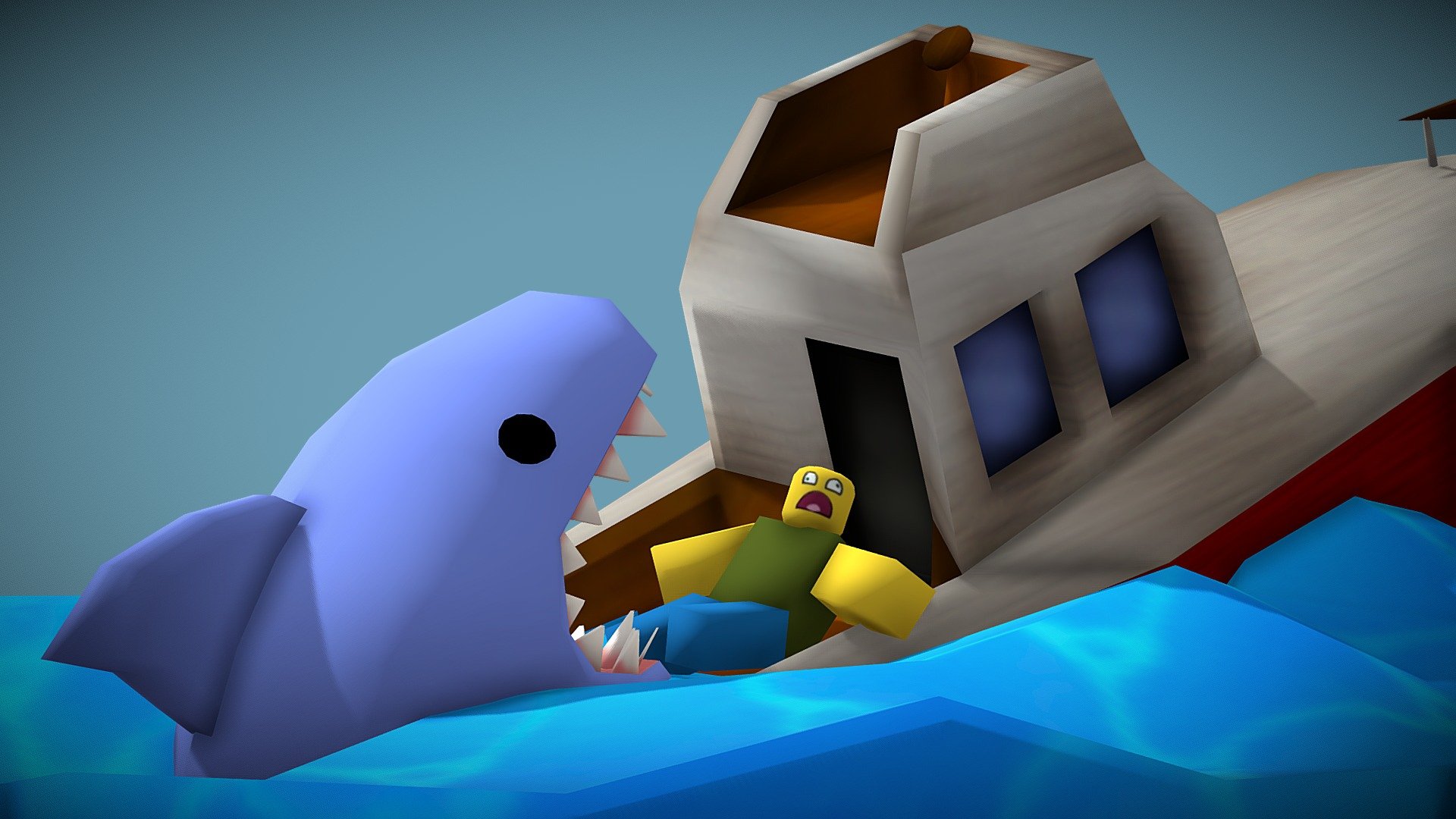 classic halloween's Shark Attack - Download Free 3D model by ...