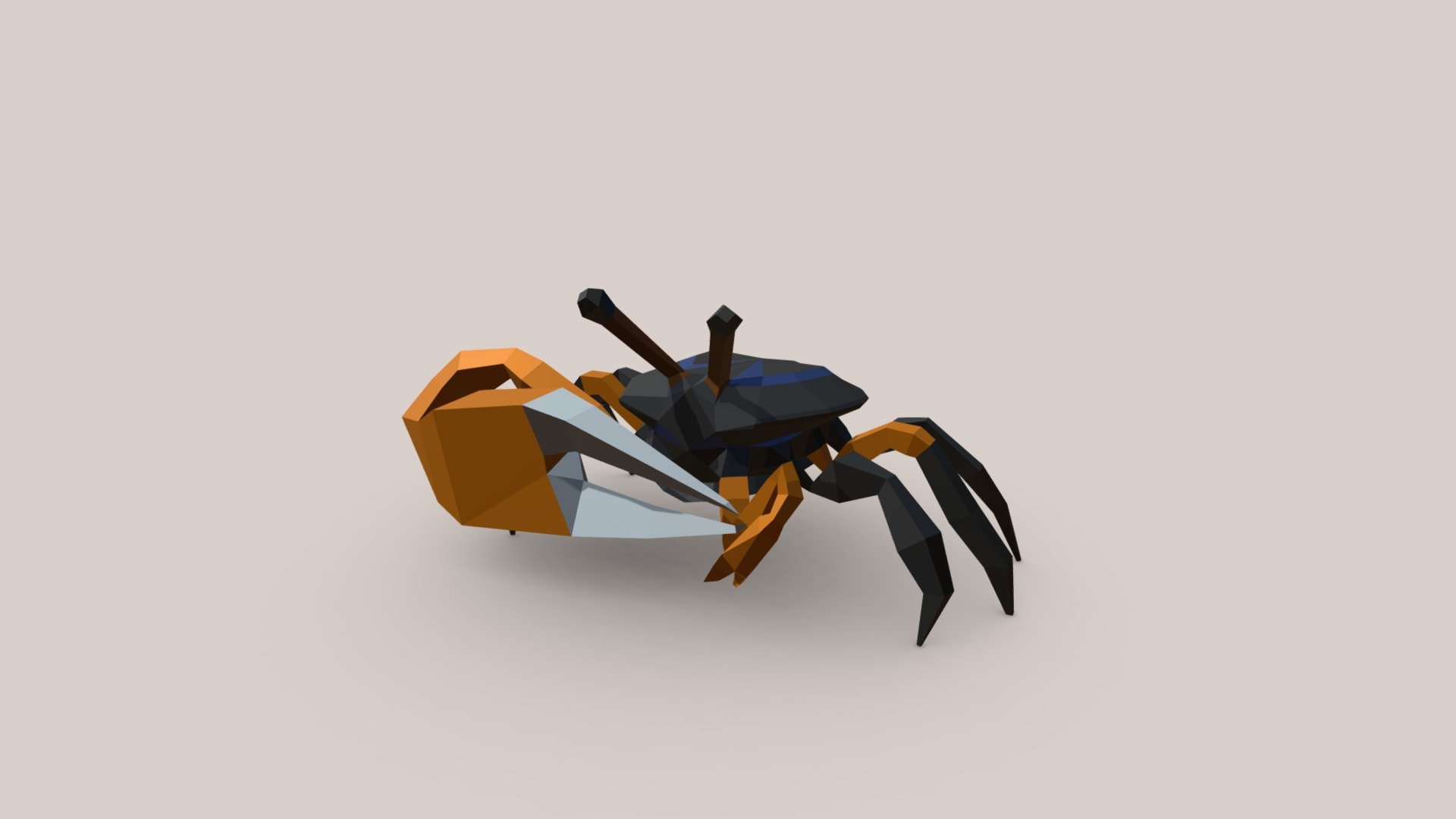 Fiddler crab - Download Free 3D model by Lary (@larycim) [d30be57 ...