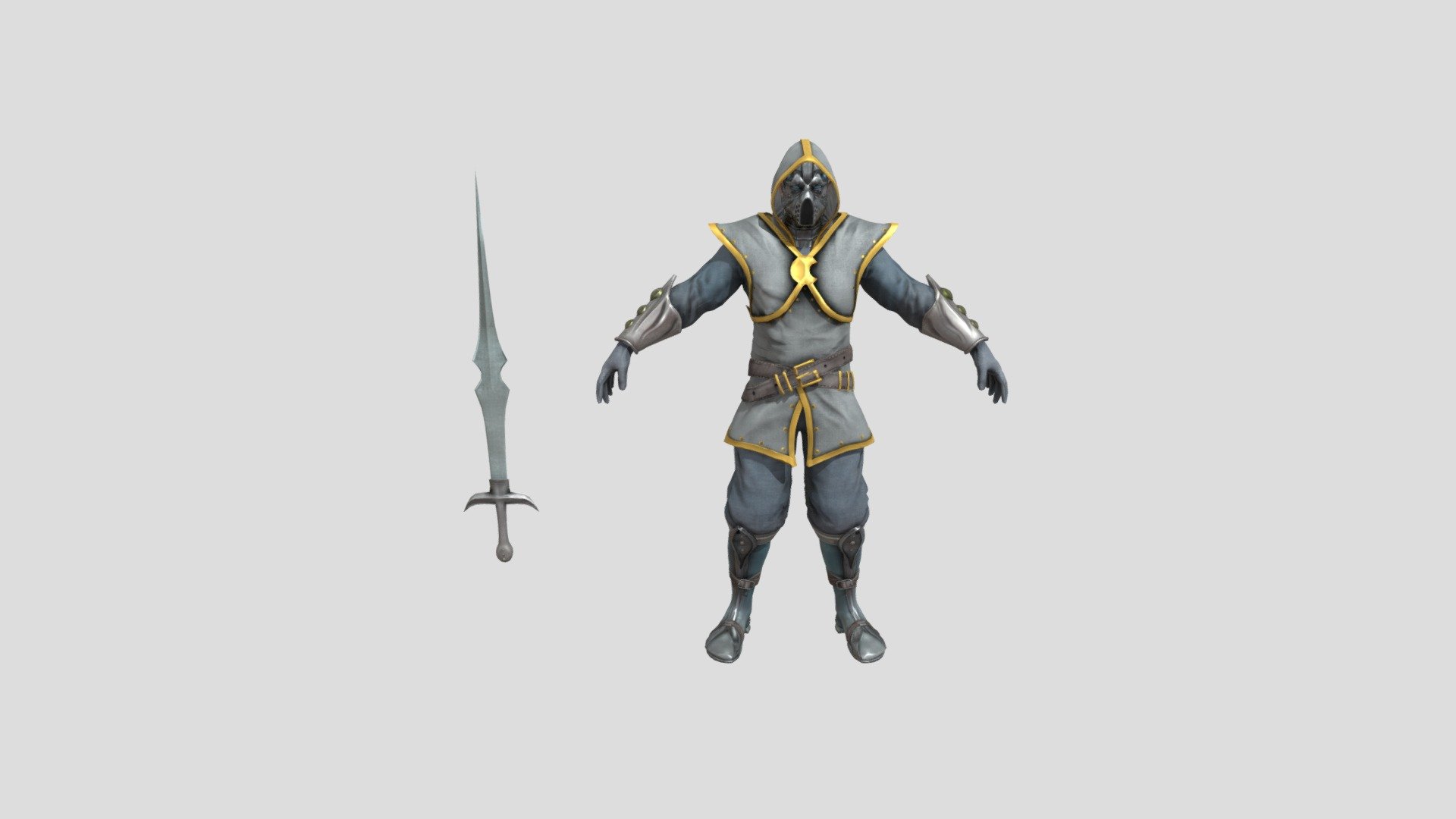 Human_Fighter1 - 3D model by FarXeyM [d3100b8] - Sketchfab