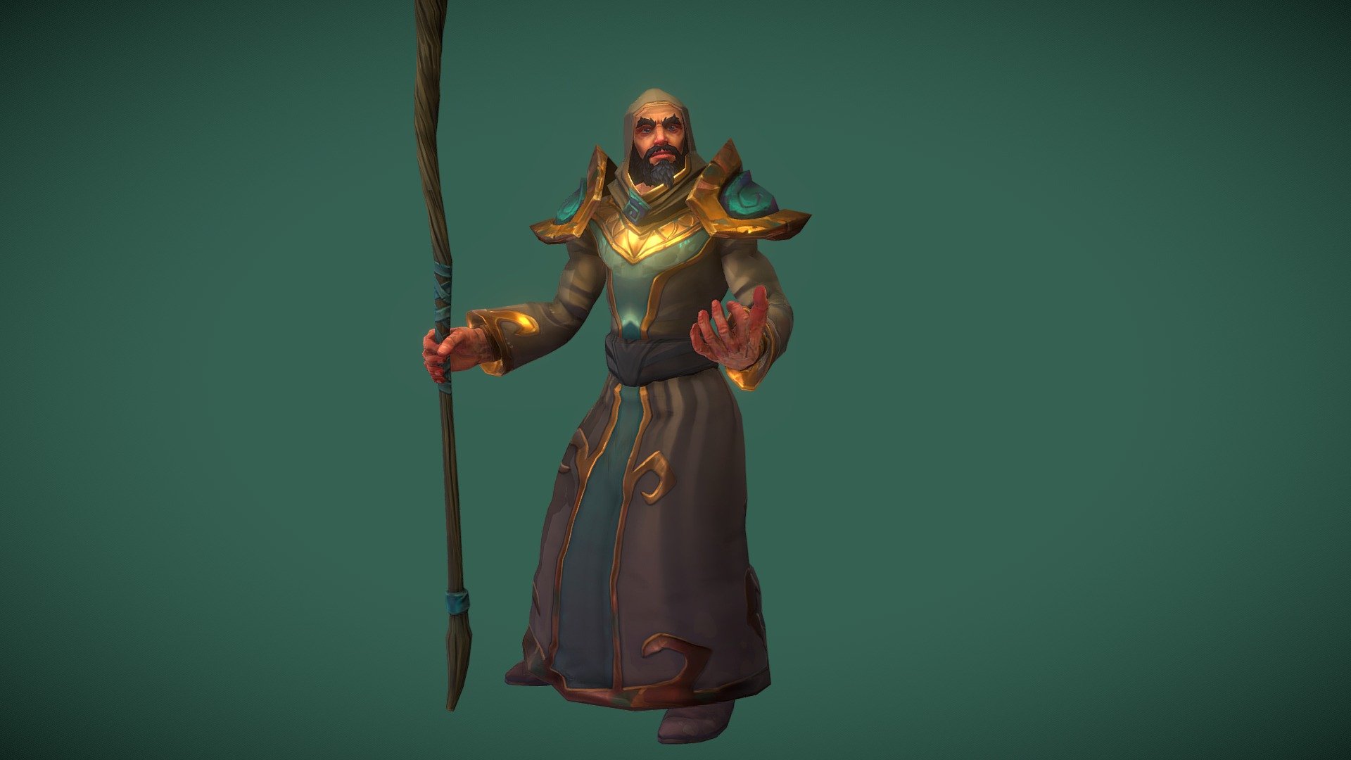 Stylized Human Male Newbie Mage(Outfit) - 3D model by N-hance Studio ...