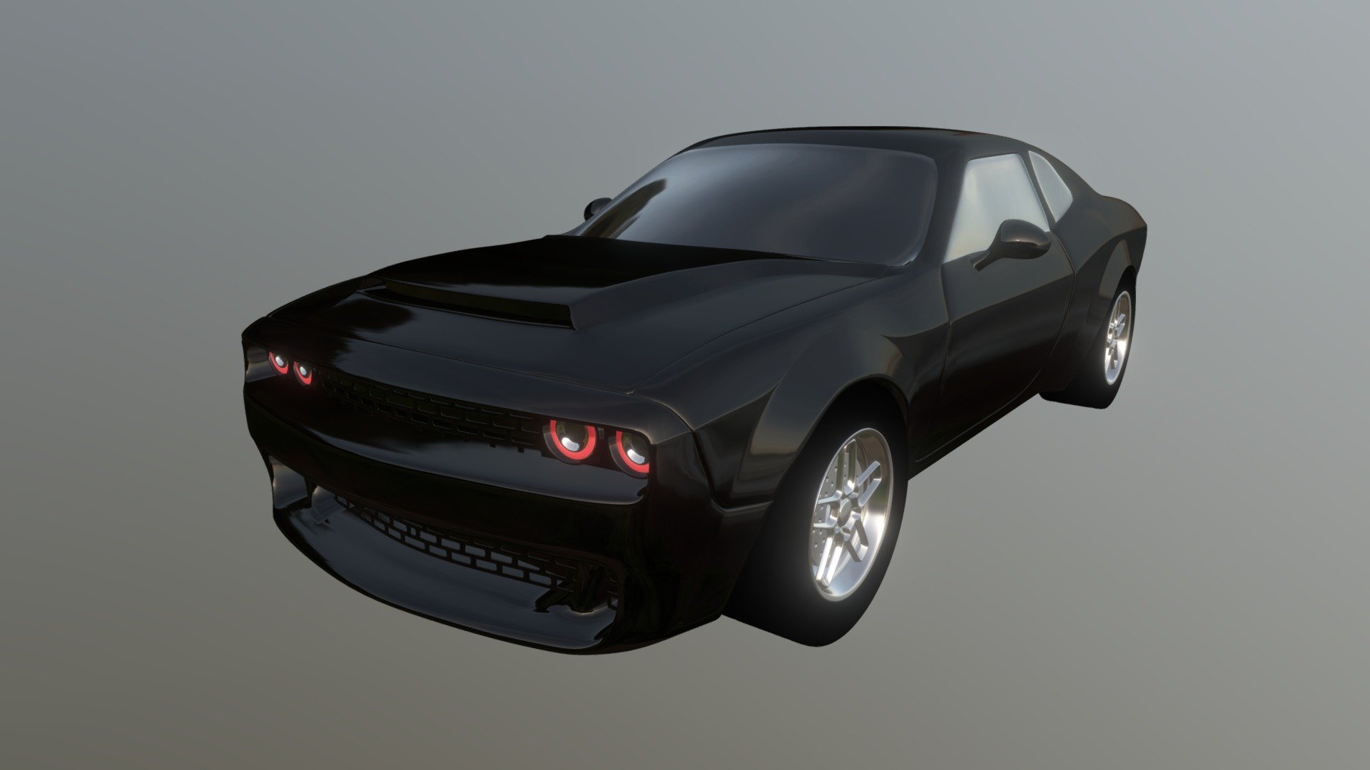 Dodge Challenger Demon - Download Free 3D model by AdamRichard [d312e3a ...