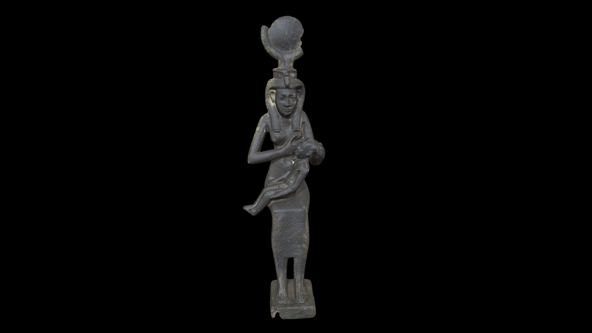 Seated Isis Figure with Child Horus - Download Free 3D model by Harvard ...