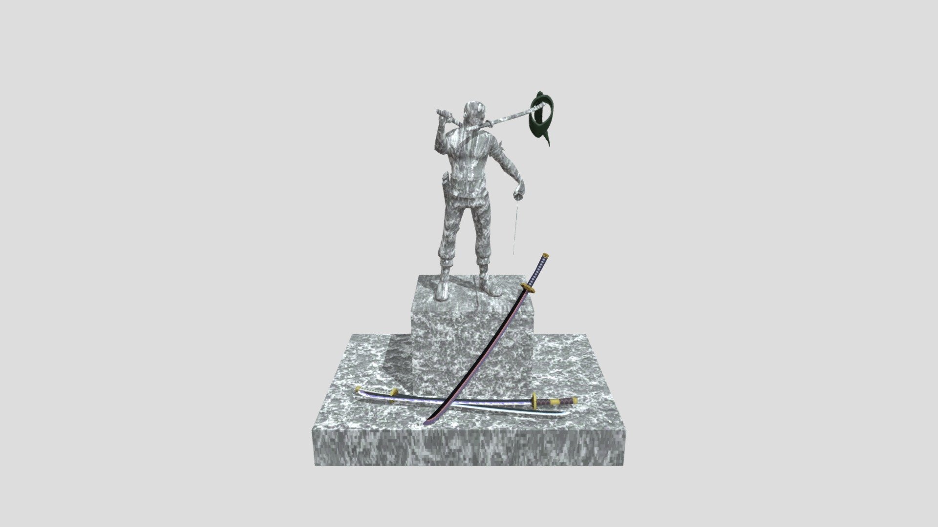 Roronoa Zoro Statue - Download Free 3D model by MiguelAguileraPeinado ...