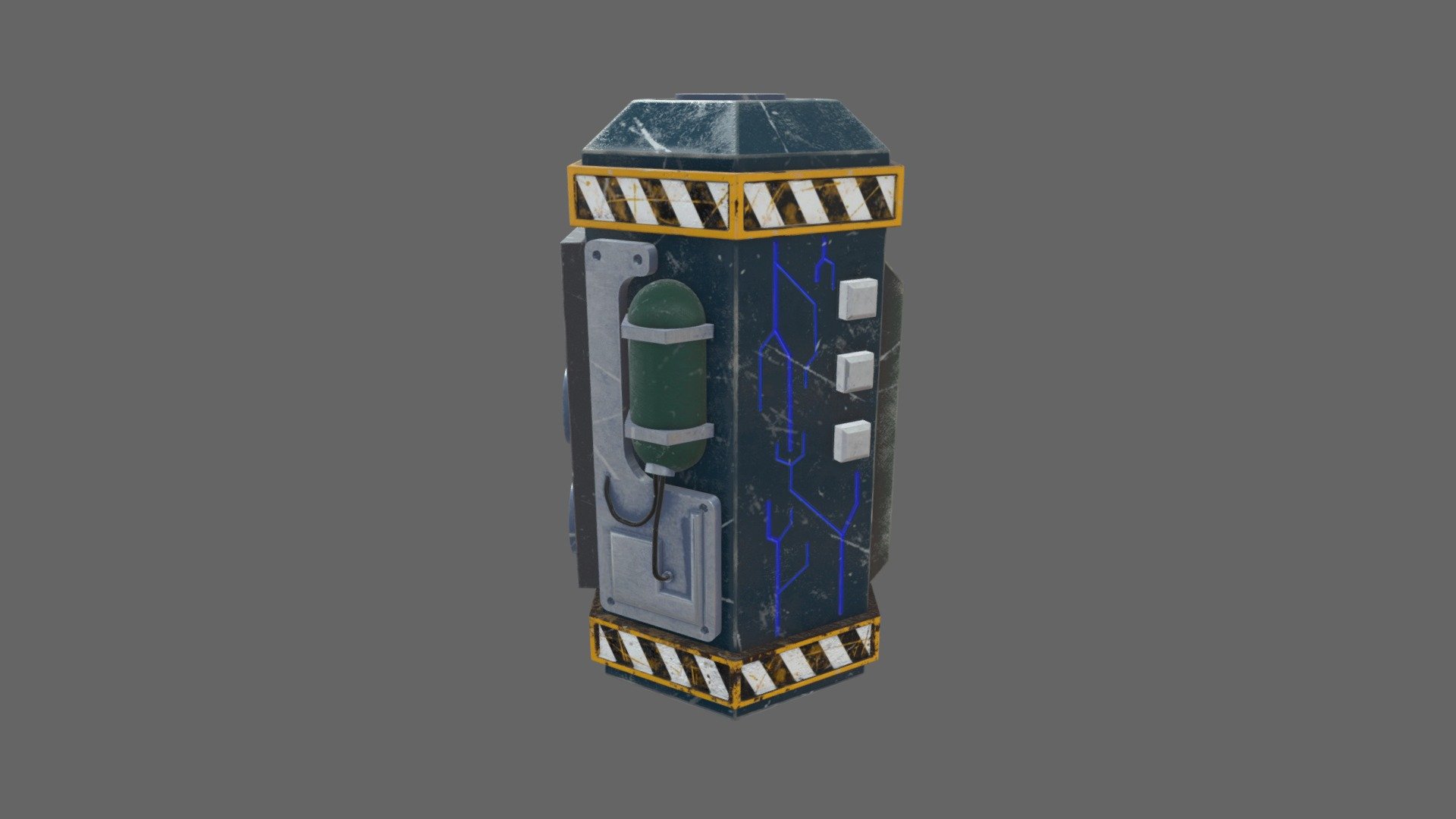 Cyberpunk-ish box - 3D model by andinas [d315e94] - Sketchfab