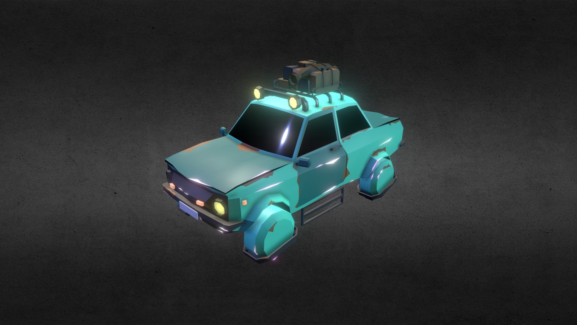 SI-fi car - 3D model by PlushNinja [d316378] - Sketchfab