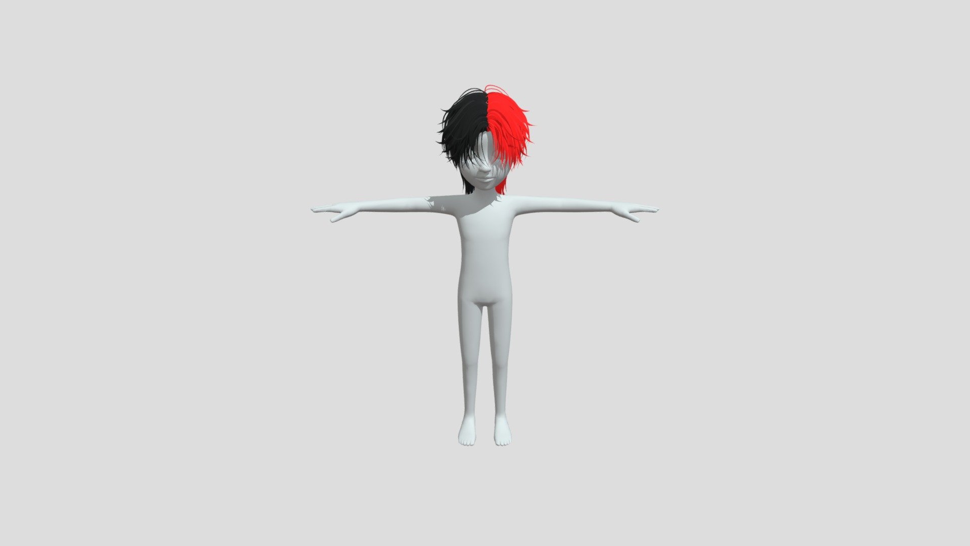 Hair 3D Model Zepeto Item Template FBX Prefab 33 - 3D model by urxign ...
