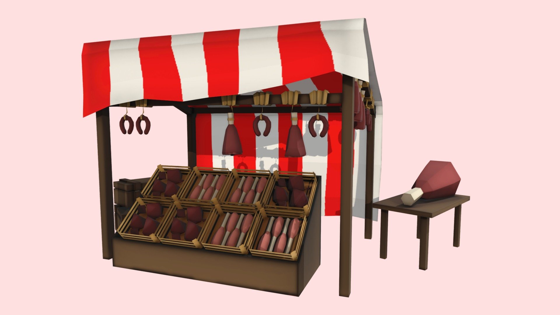 Mobile Butcher counter - 3D model by s3z3r5 [d3171f6] - Sketchfab